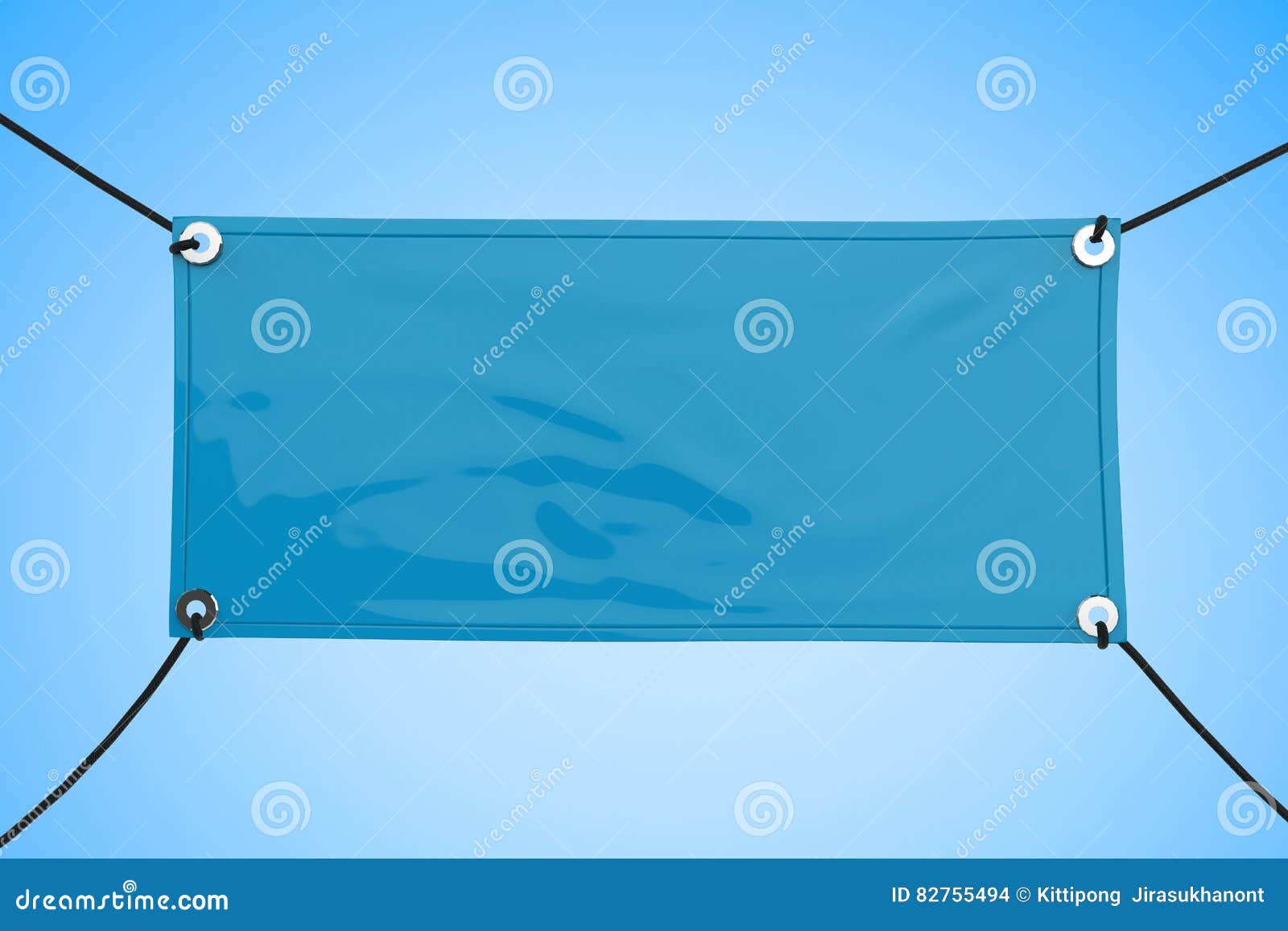Blue vinyl banner stock illustration. Illustration of advertising ...