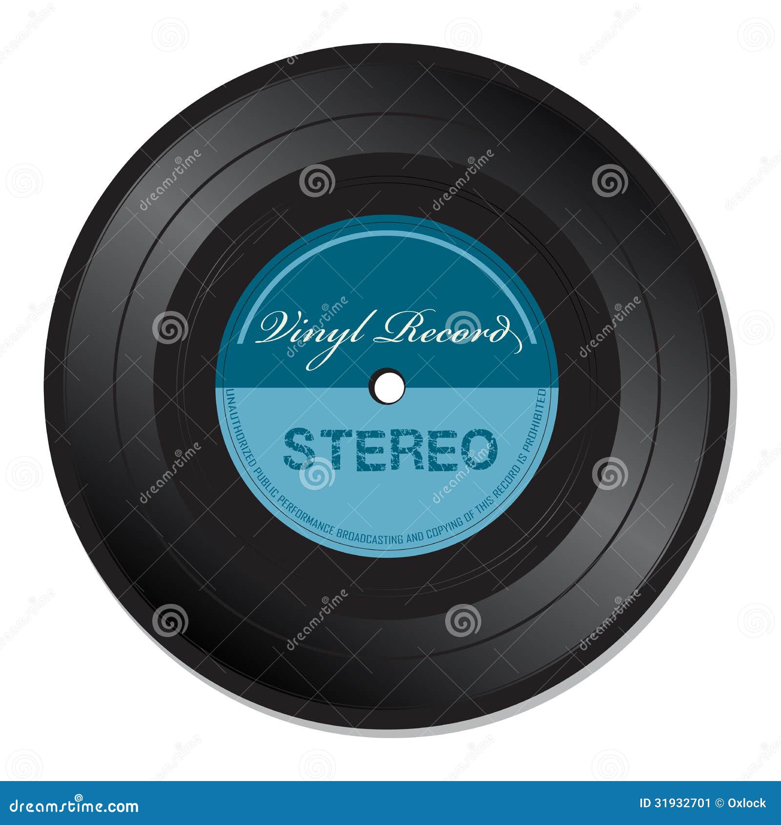 Blue vinyl record stock vector. Illustration of play - 31932701