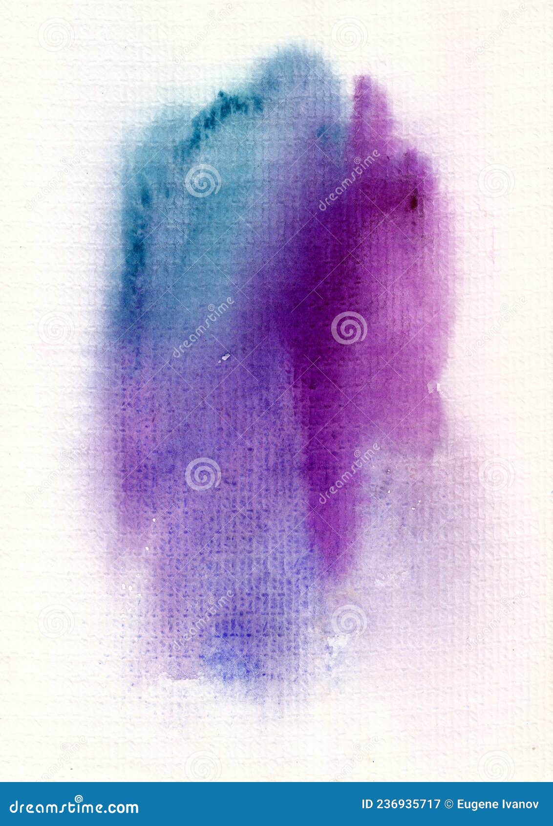 Blue and Violet Abstract Art Painting Stock Image - Image of white ...