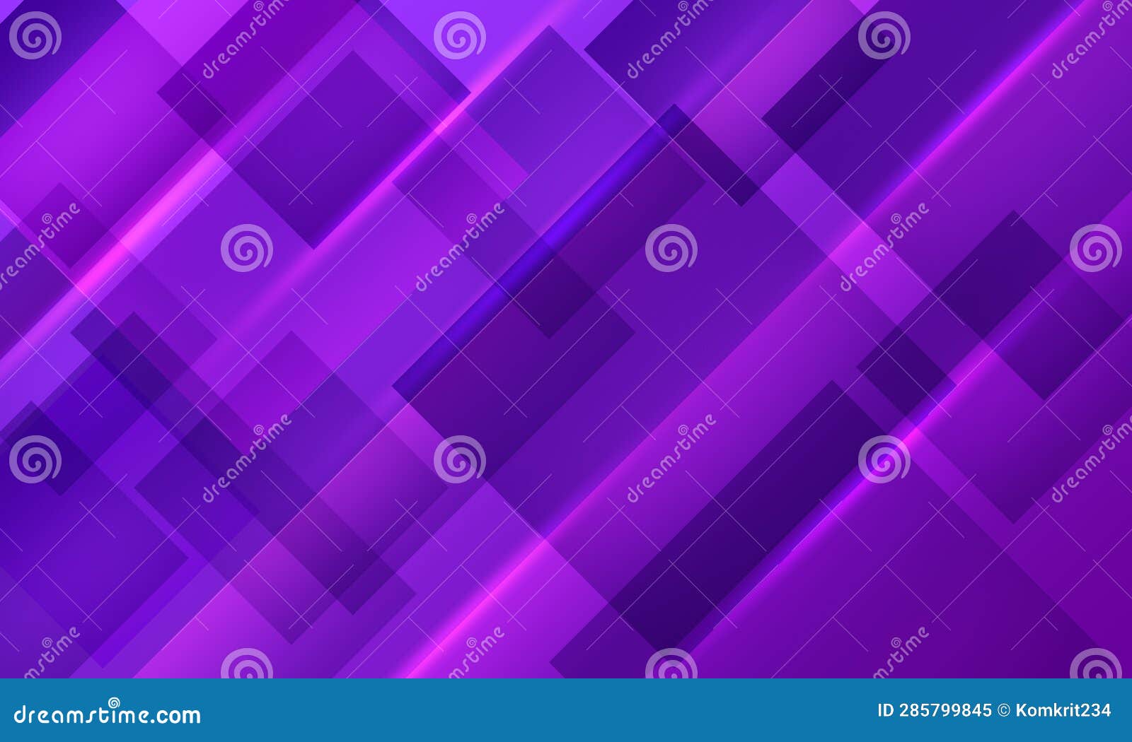 Blue Violet Square Tiles Pattern with Shine Light Abstract Technology ...