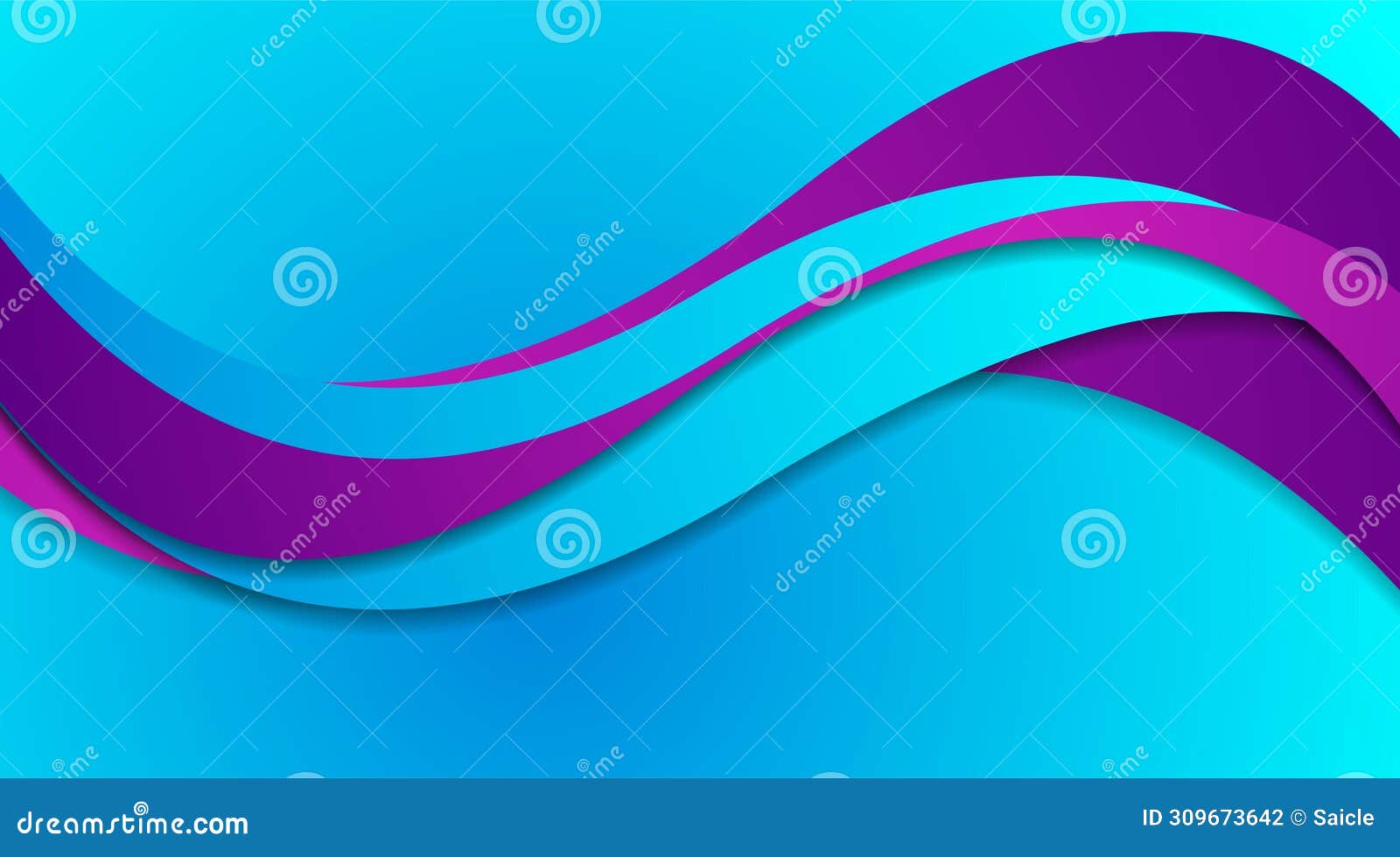 Blue and Violet Waves Minimal Abstract Elegant Background Stock ...