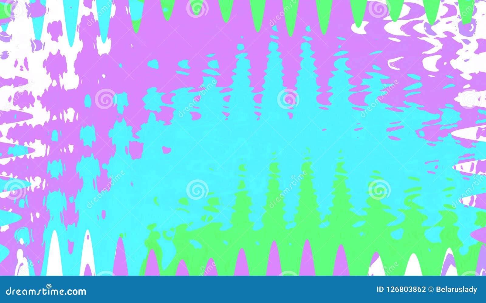 Blue and Violet Zigzag Frame Card Stock Illustration - Illustration of ...