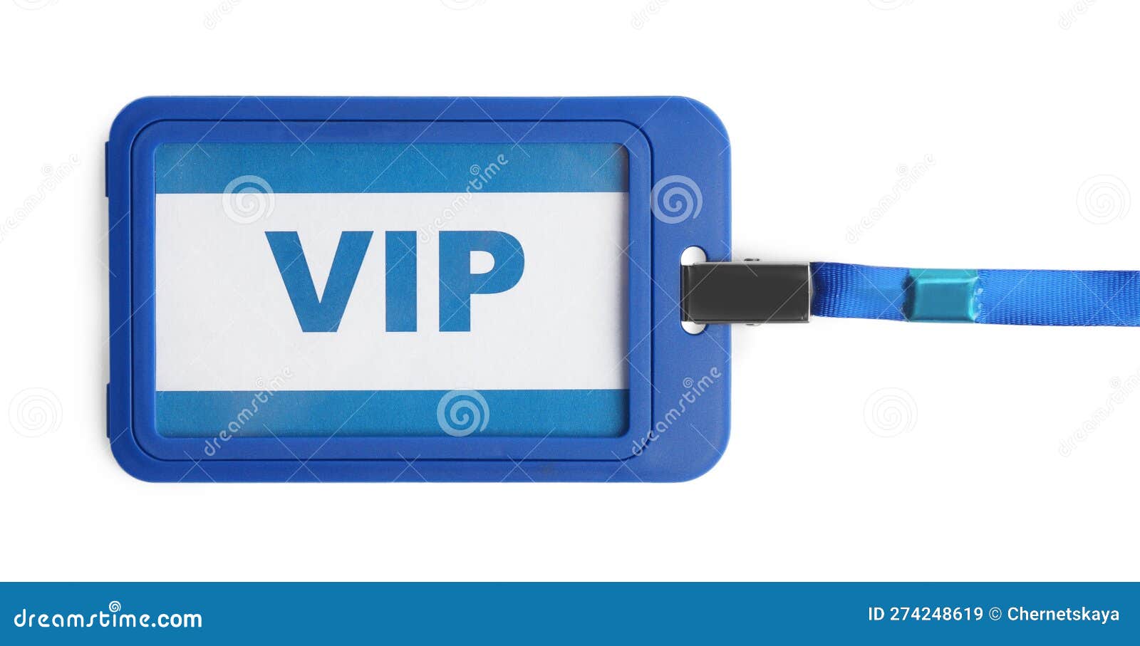 Blue Vip Badge Isolated on White, Top View Stock Image - Image of ...