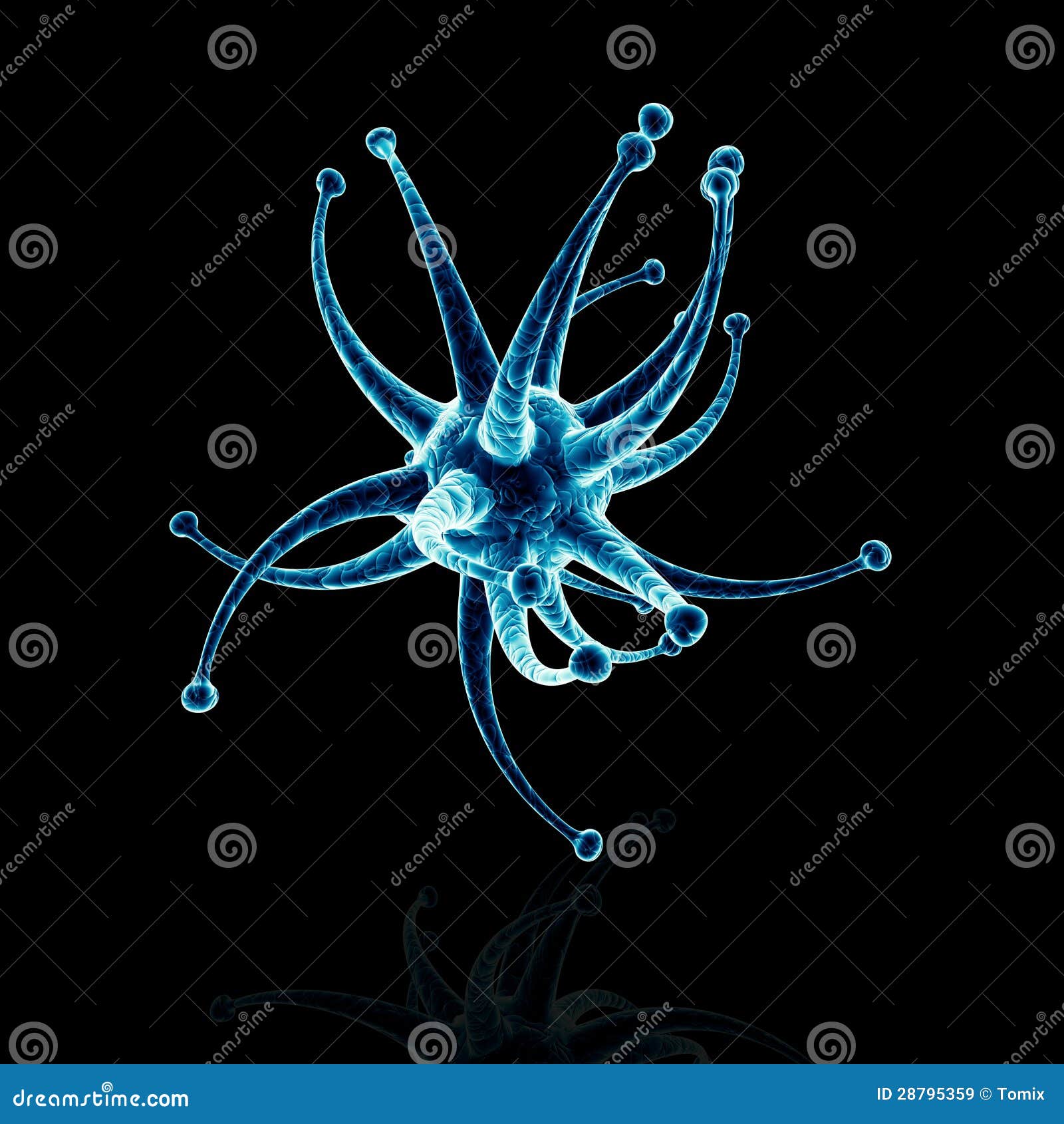 Blue virus stock illustration. Illustration of black - 28795359