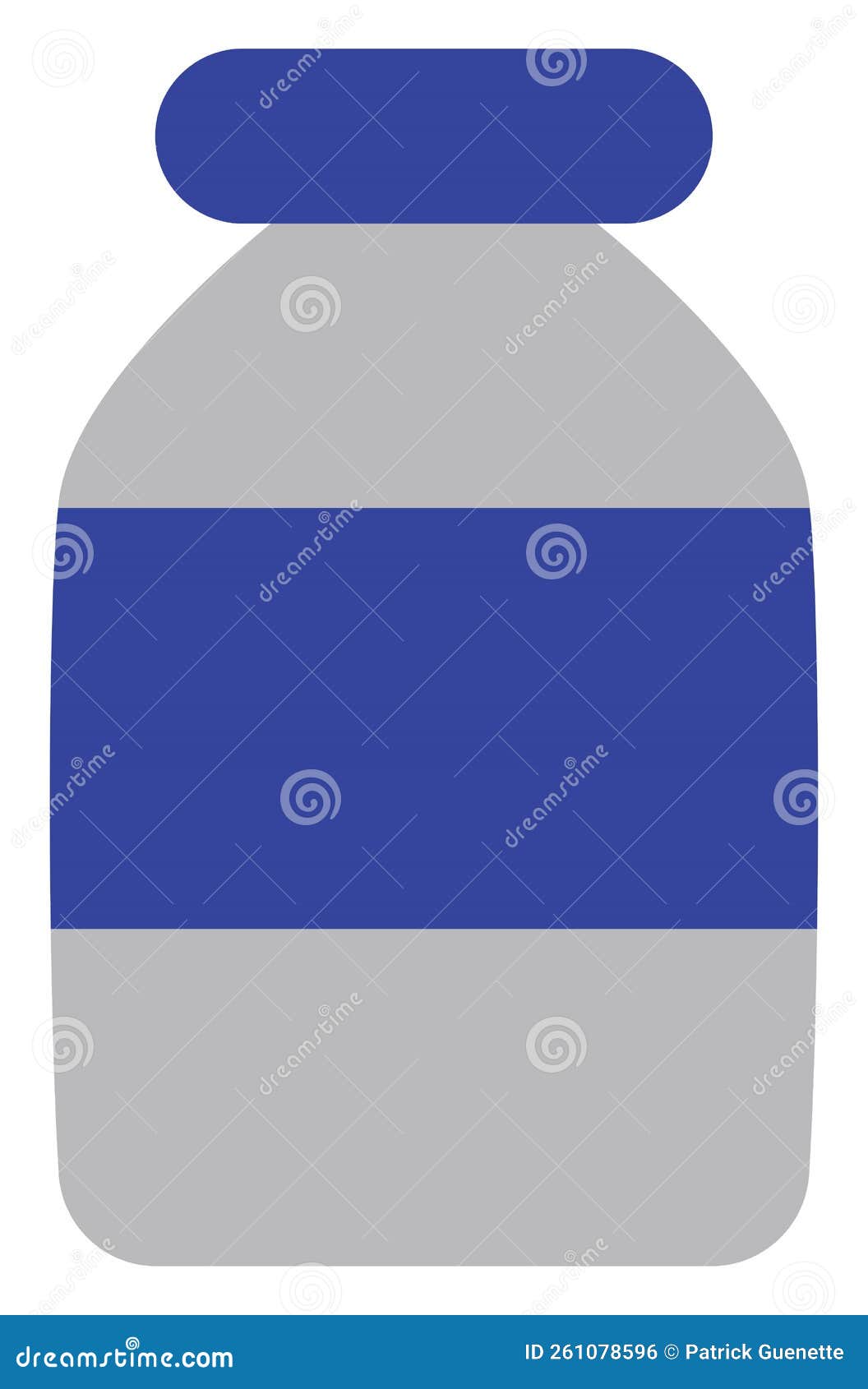 Blue vitamins, icon stock vector. Illustration of concept - 261078596