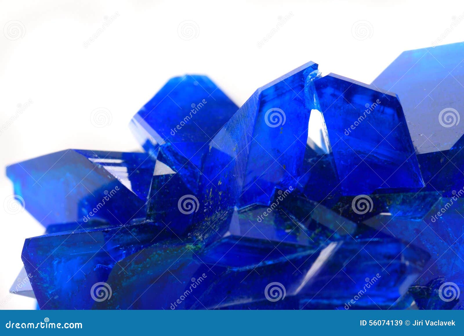 Blue vitriol mineral stock image. Image of mineral, brilliant - 56074139