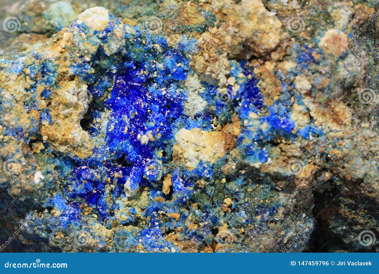 Blue Vitriol Crystals Copper Sulfate Background Royalty-Free Stock ...