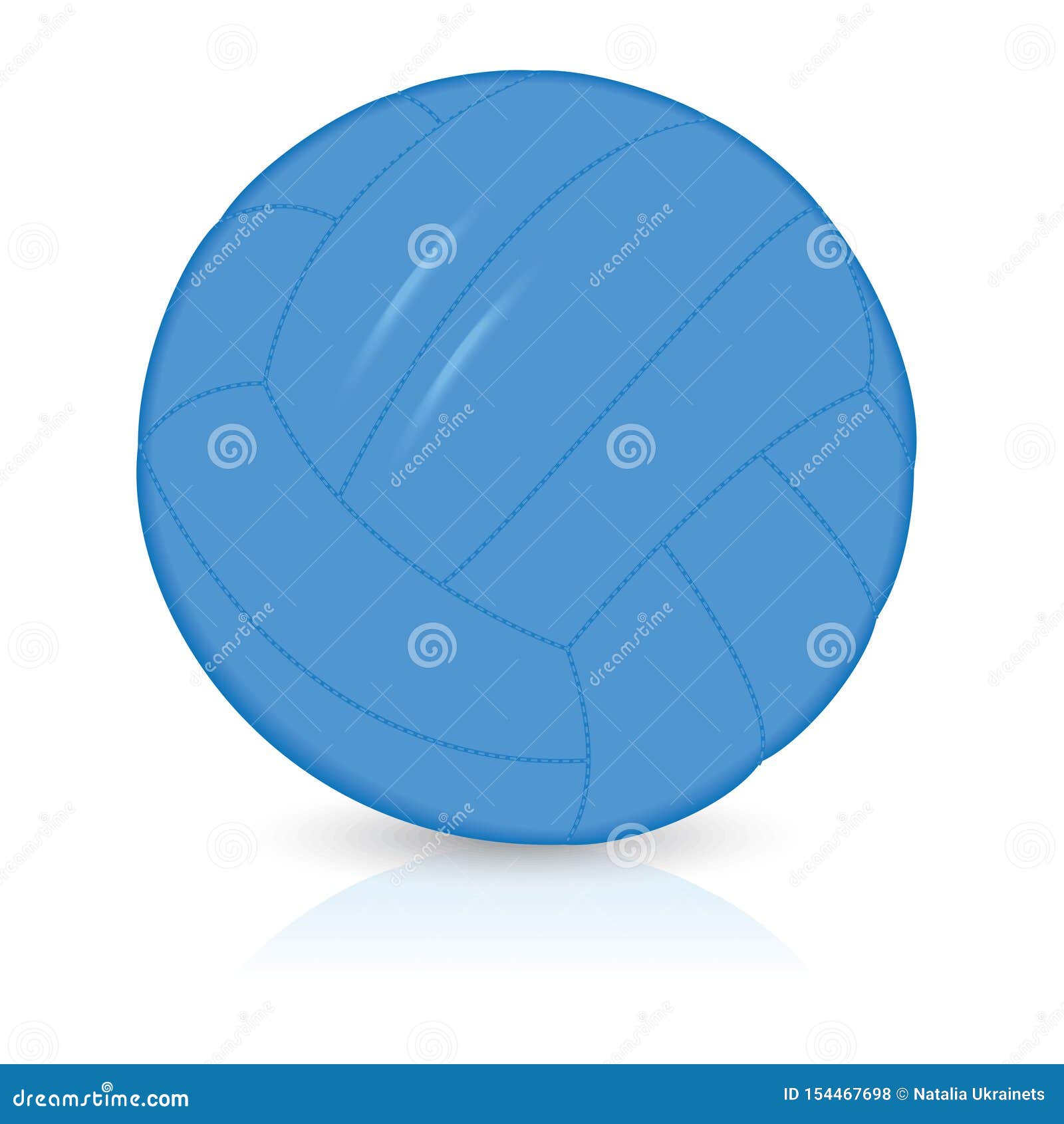 Blue volleyball ball stock vector. Illustration of bright - 154467698