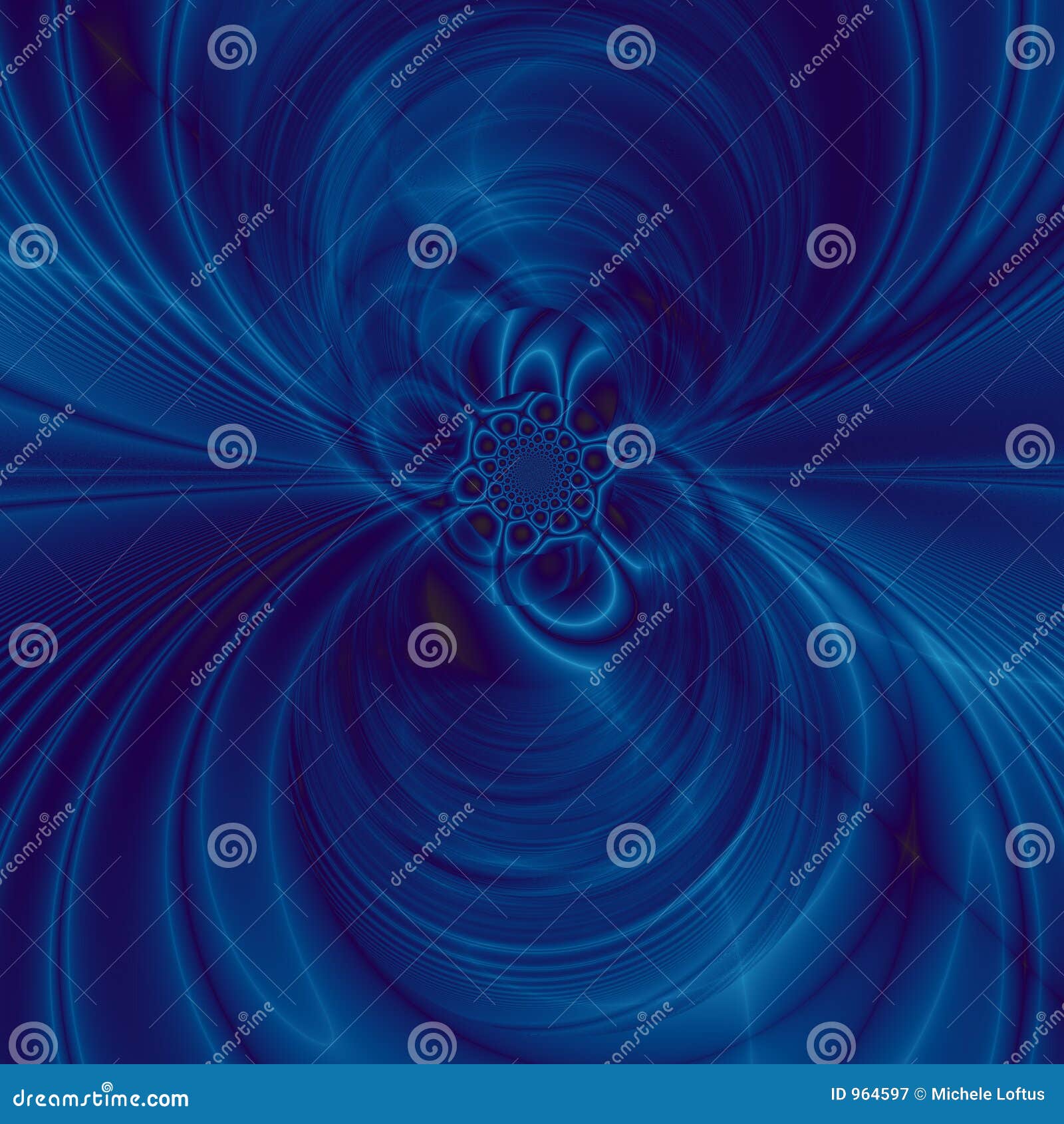 Blue Vortex Abstract stock illustration. Illustration of digital - 964597