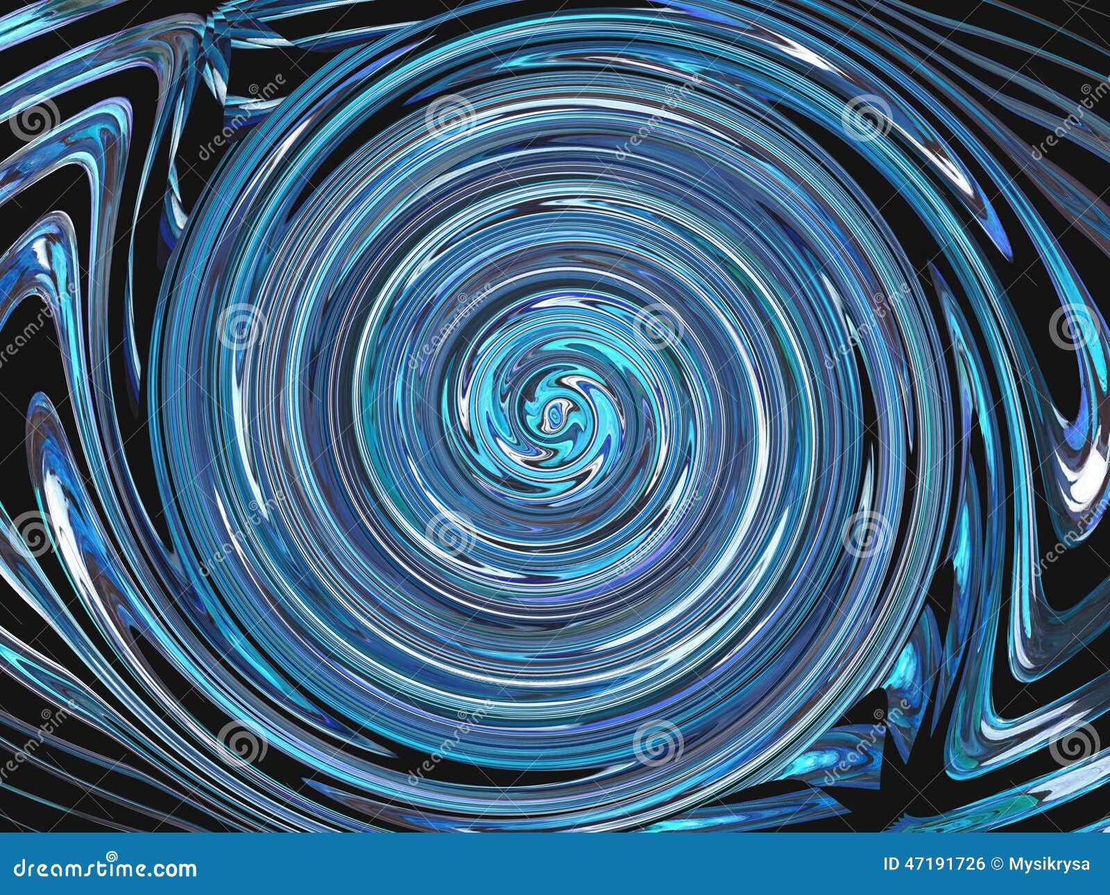 Blue vortex stock photo. Image of water, abstract, fast - 47191726