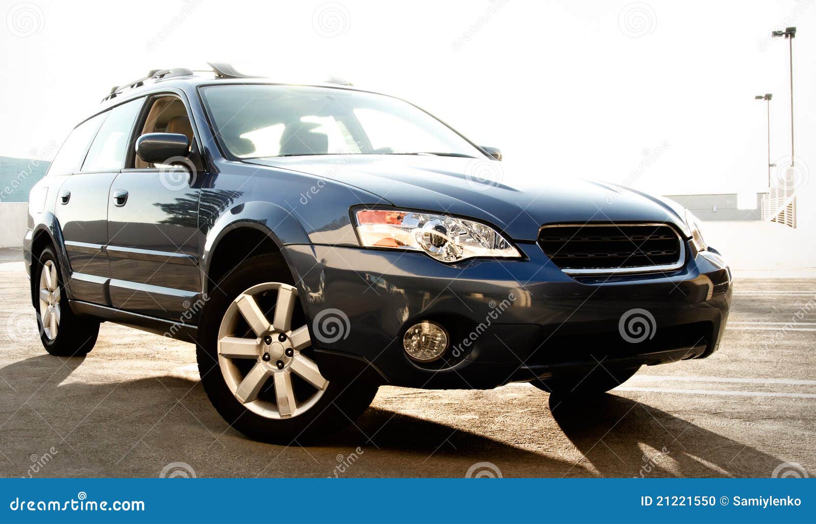 Blue wagon crossover stock photo. Image of offroad, 2007 - 21221550