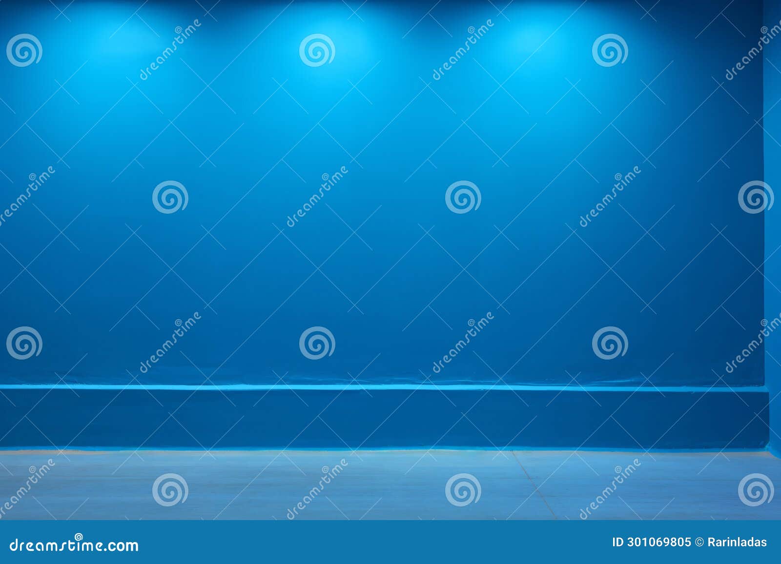 Blue Wall Backdrop, Soft Light & Shadow for Studio Portraits and ...