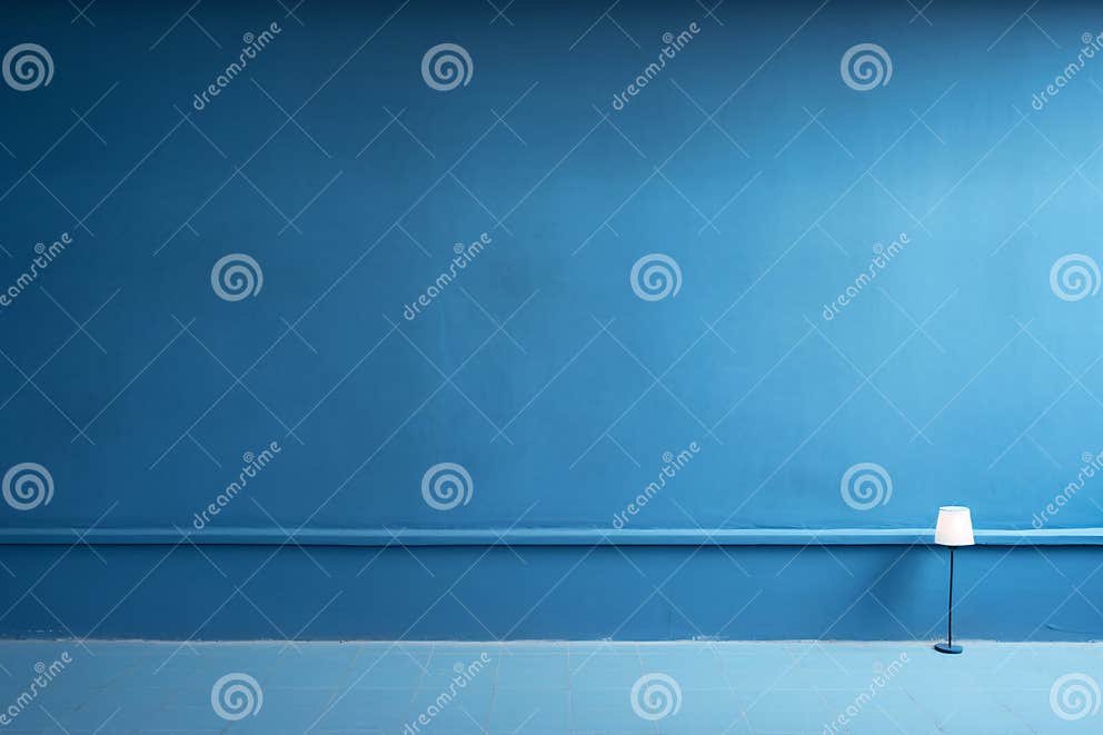 Blue Wall Backdrop, Soft Light & Shadow for Studio Portraits and ...