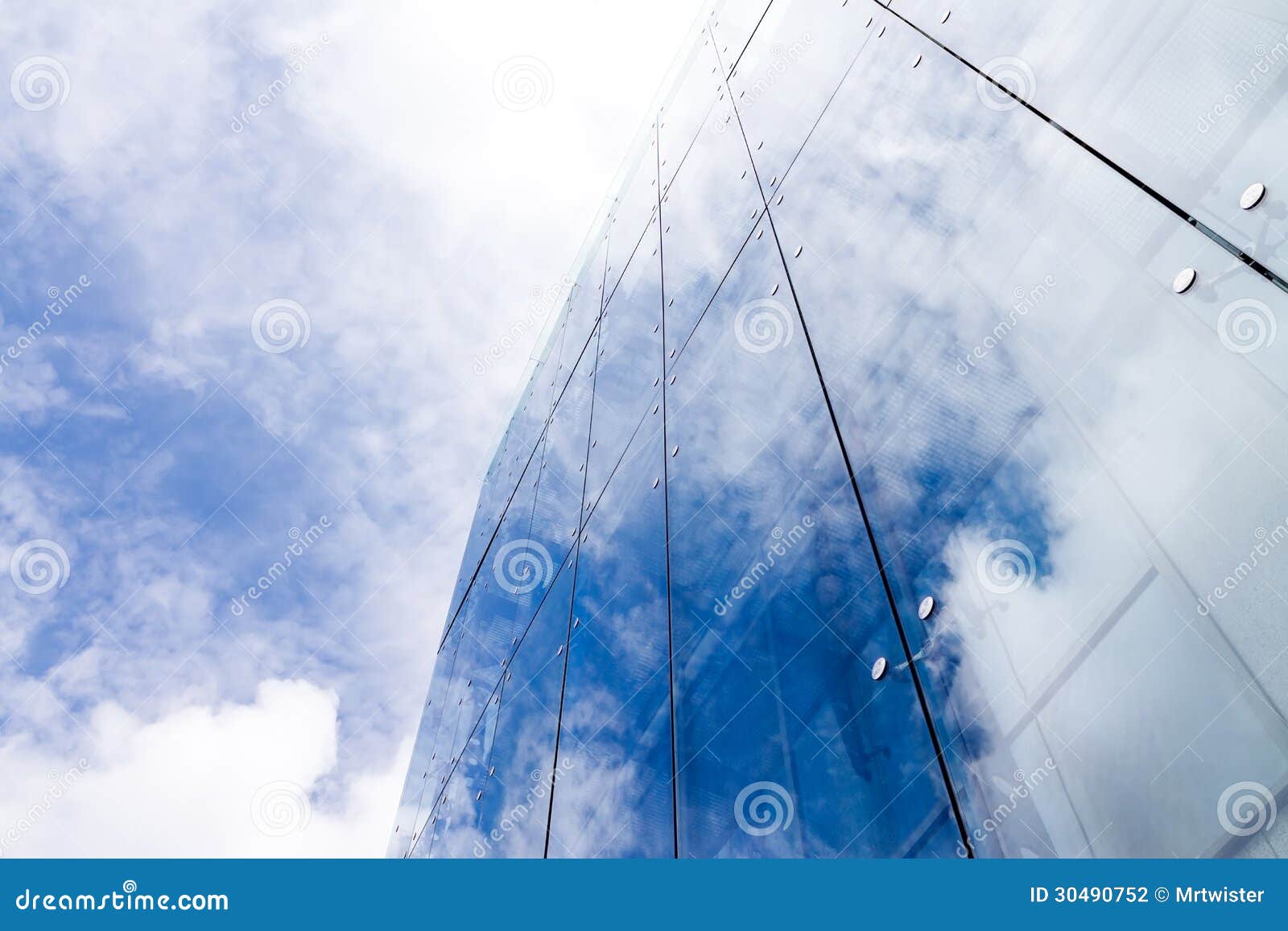 Blue wall of glass stock photo. Image of color, blue - 30490752