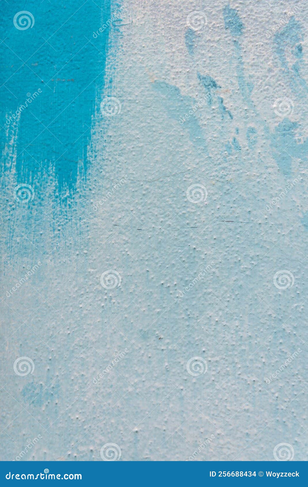 Blue Wall Smudged with Paint Stock Photo - Image of light, retro: 256688434