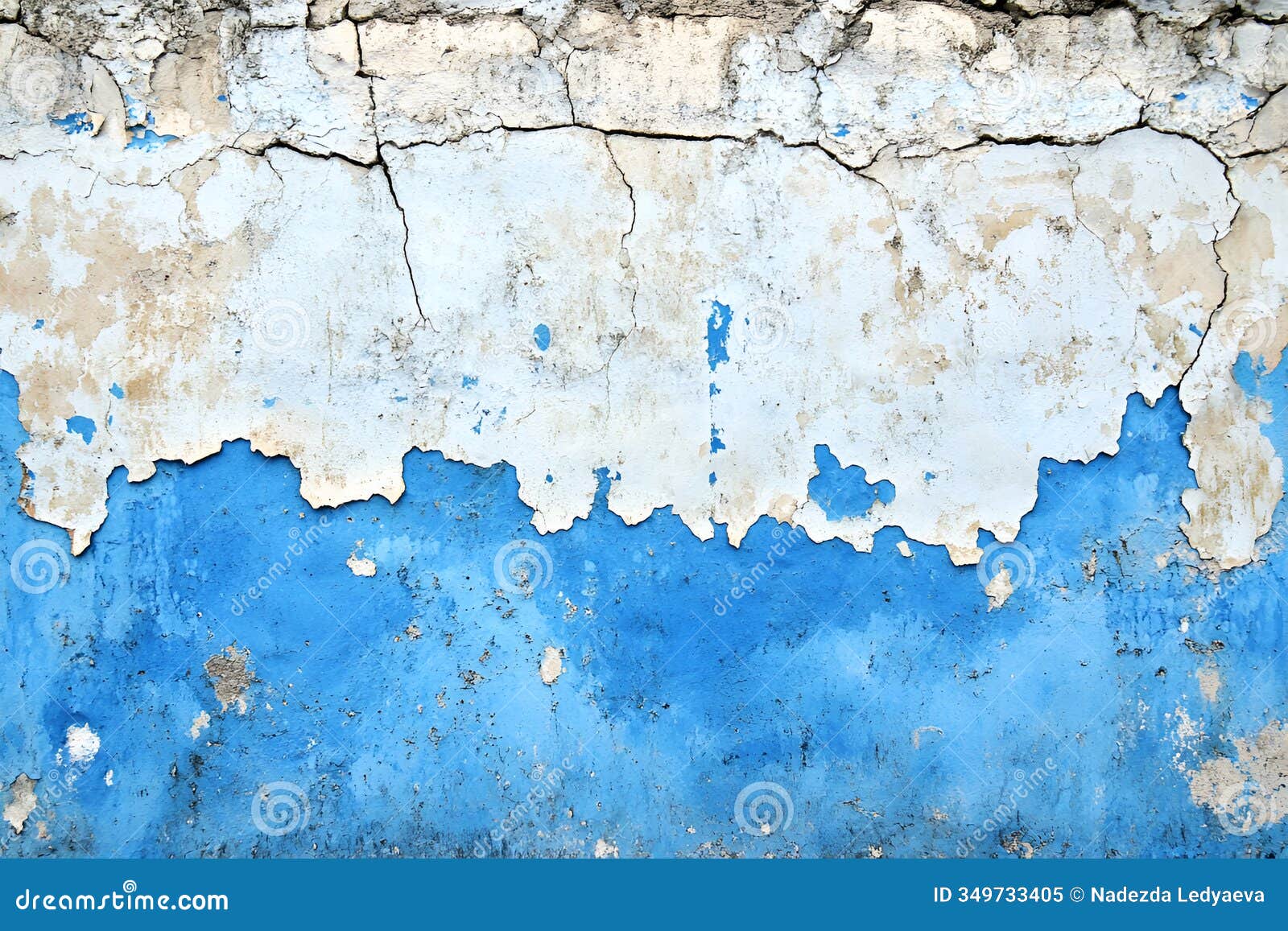 Blue Wall. Structure of Decorative Plaster Stock Illustration ...