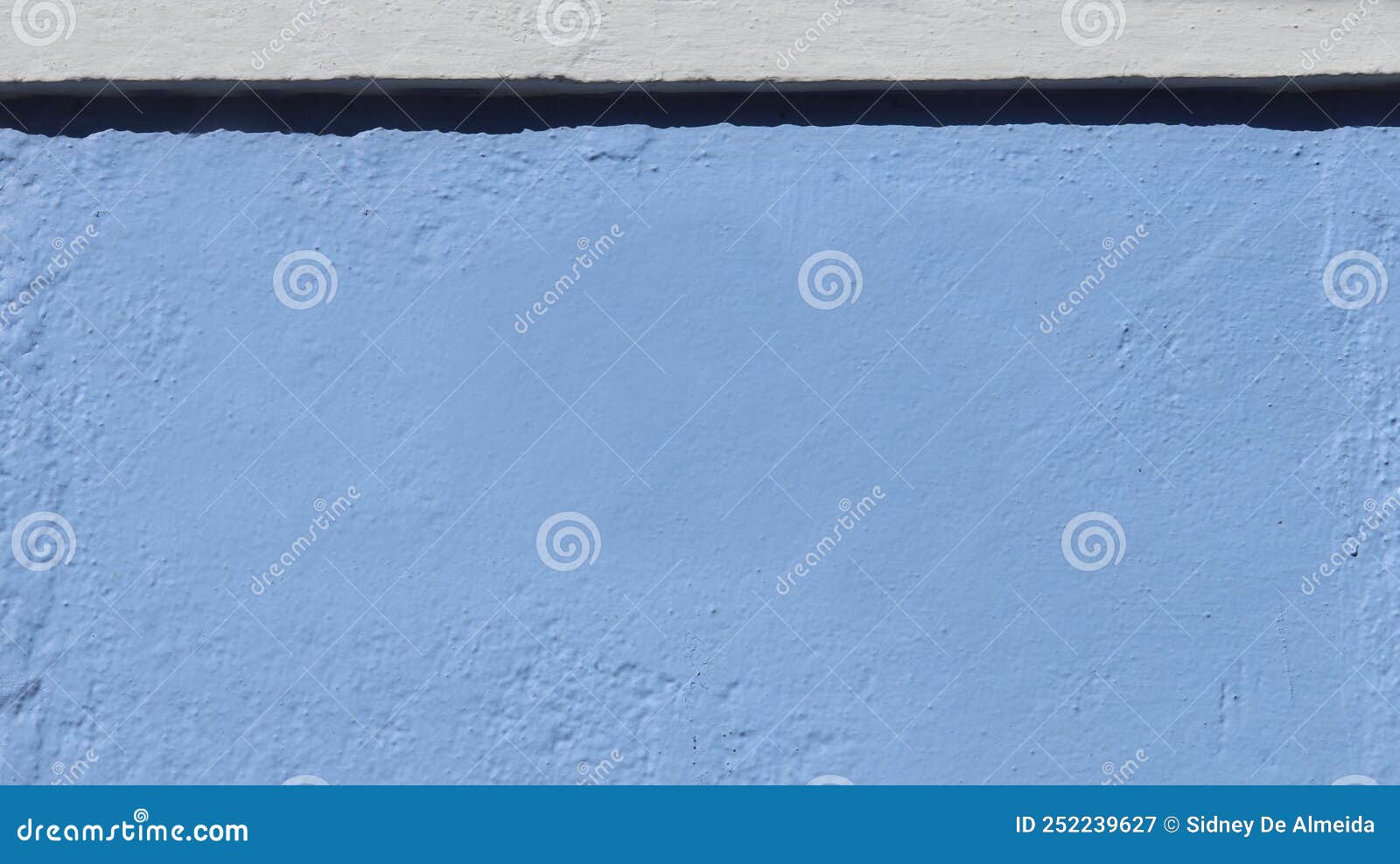 Blue Wall and White Detail with Shadow - Blue Texture Stock Image ...