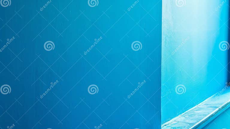 Blue Wall with Window stock image. Image of window, design - 313831671