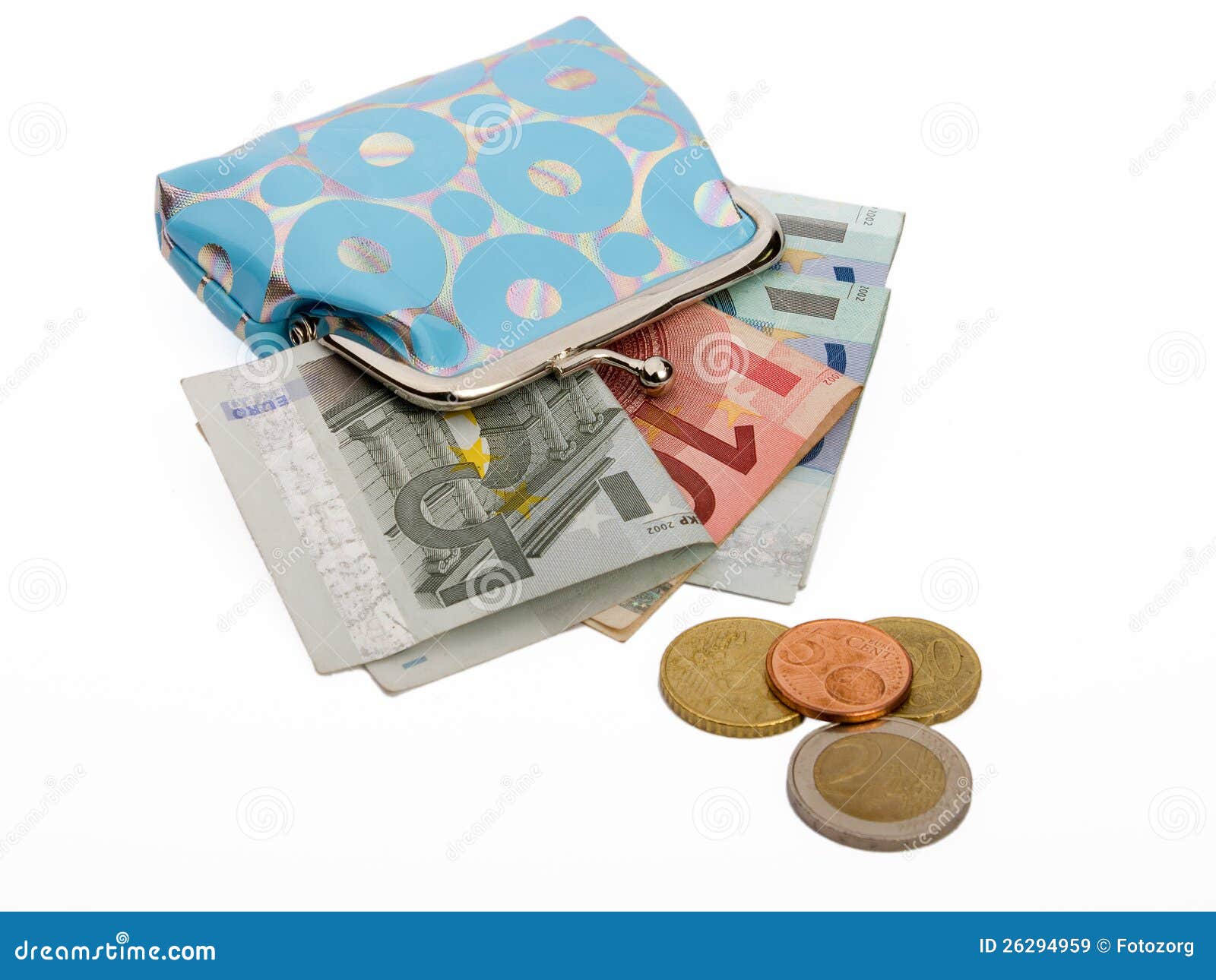 Blue Wallet with Euro Money Stock Image - Image of euro, european: 26294959
