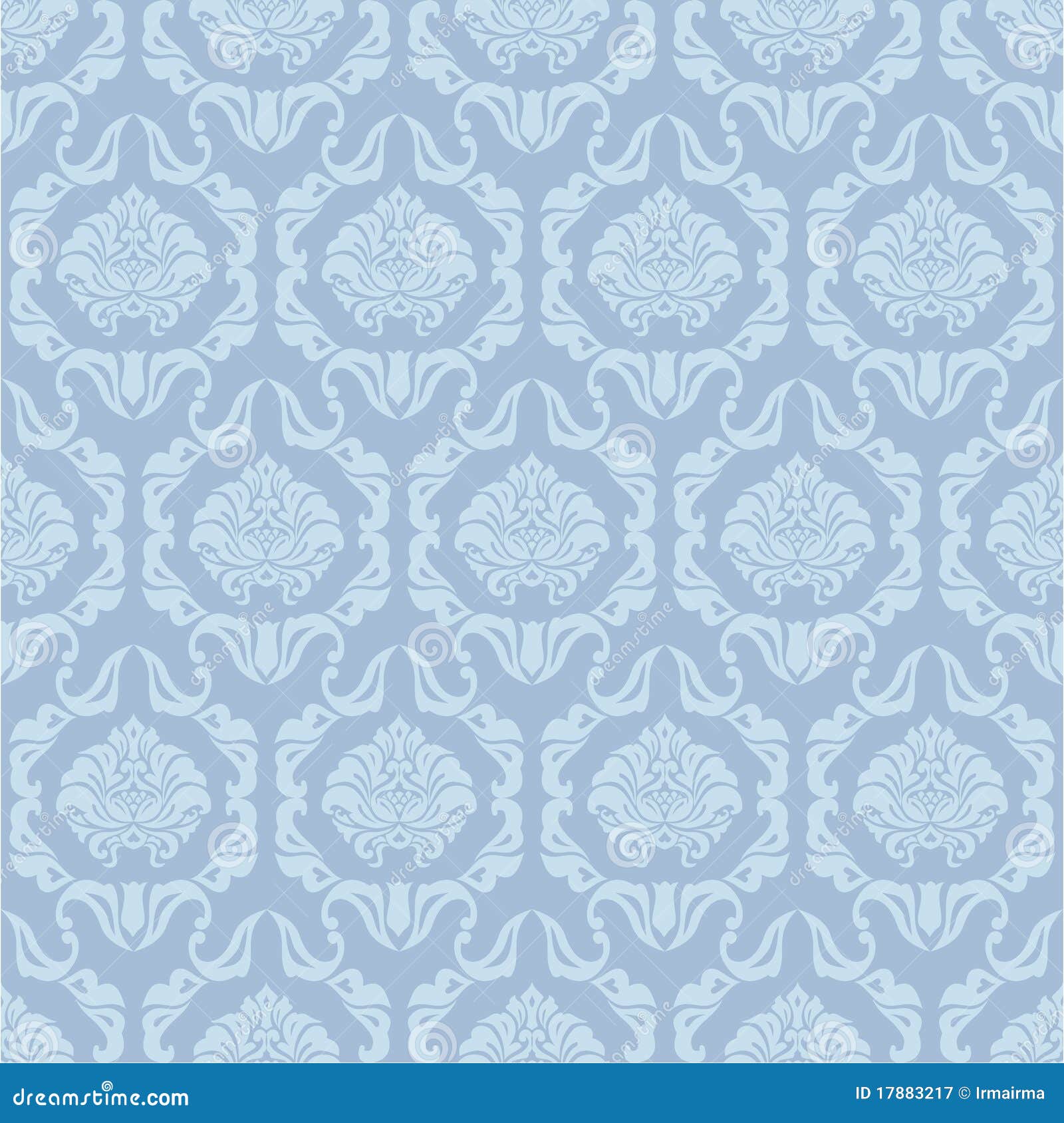 Blue wallpaper pattern stock vector. Illustration of seamless - 17883217