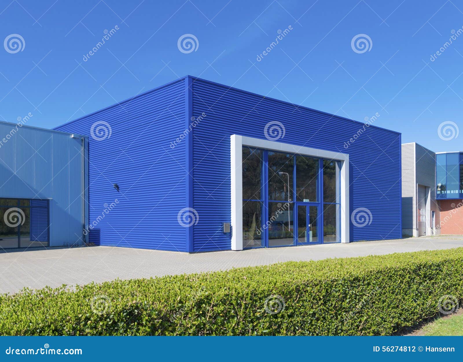 Blue warehouse stock photo. Image of company, dispatch - 56274812