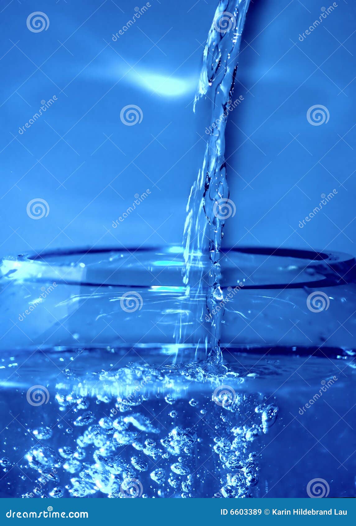 Blue Water stock image. Image of glass, droplets, cool - 6603389
