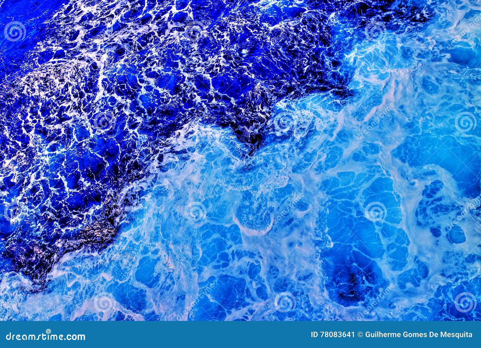 Blue Water Abstract Background. Stock Image - Image of environment ...