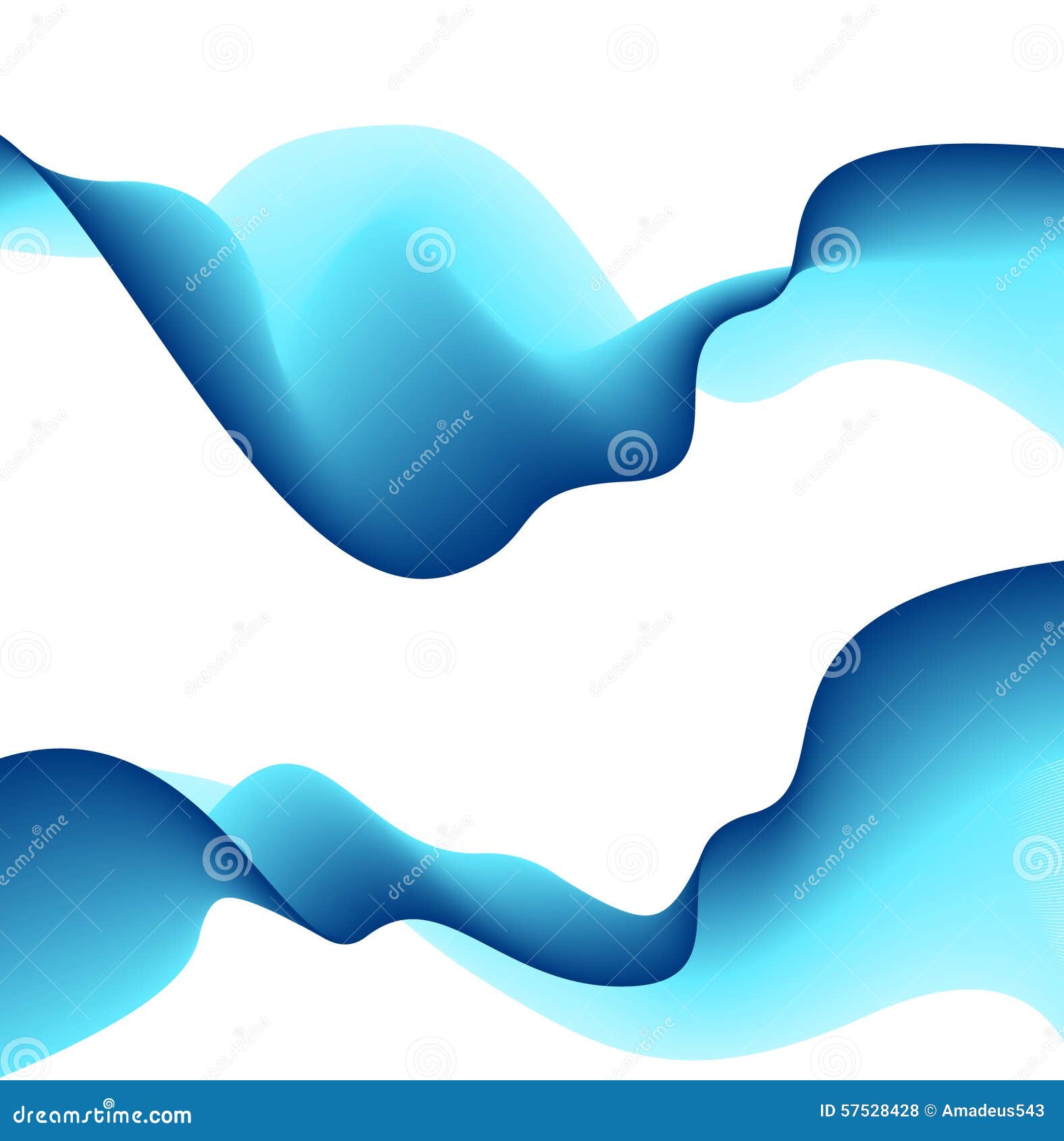 Blue Water Abstract on White Vector Background Element Stock Vector ...