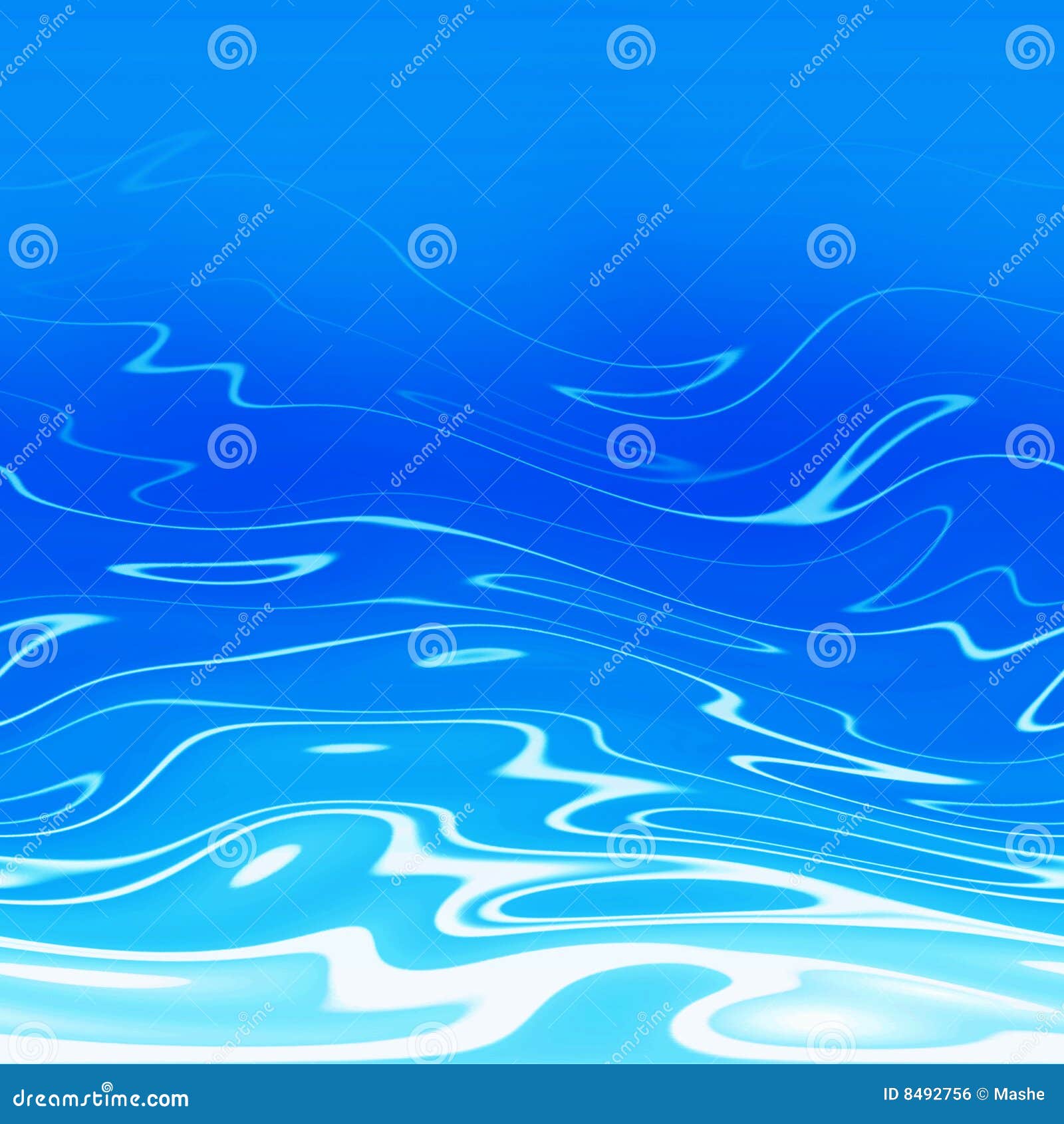 Blue water background stock illustration. Illustration of reflection ...