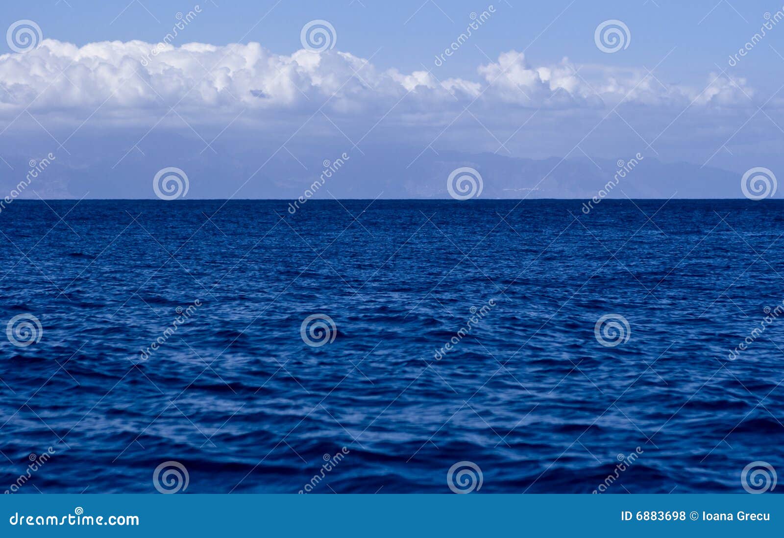 Blue water blue sky stock photo. Image of water, large - 6883698
