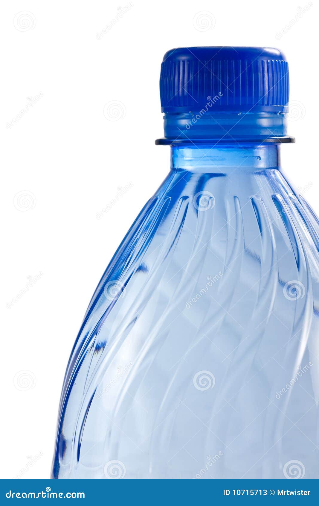 Blue Water Bottle stock image. Image of container, healthy - 10715713