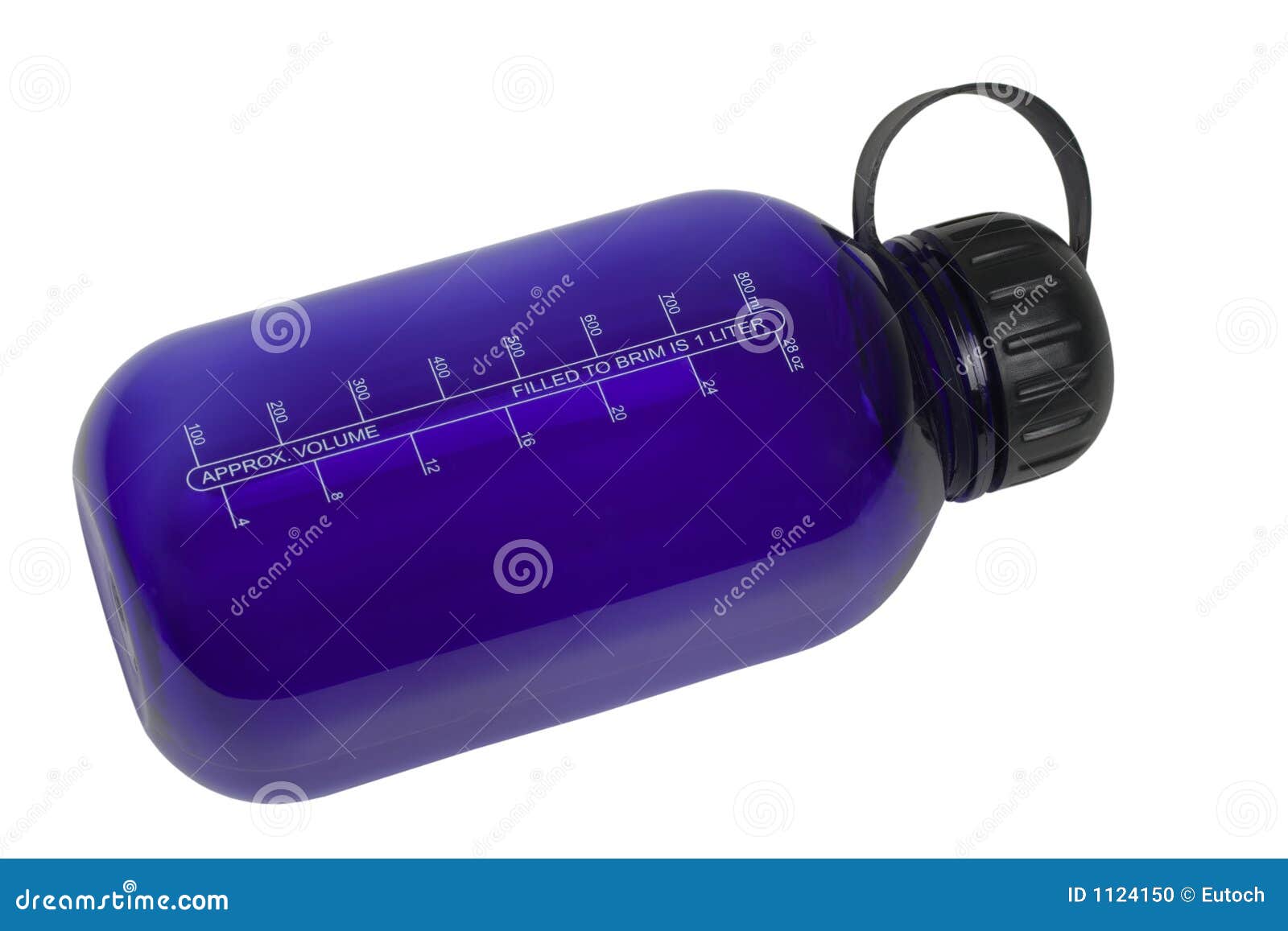 Blue Water Bottle stock photo. Image of liter, imperial - 1124150