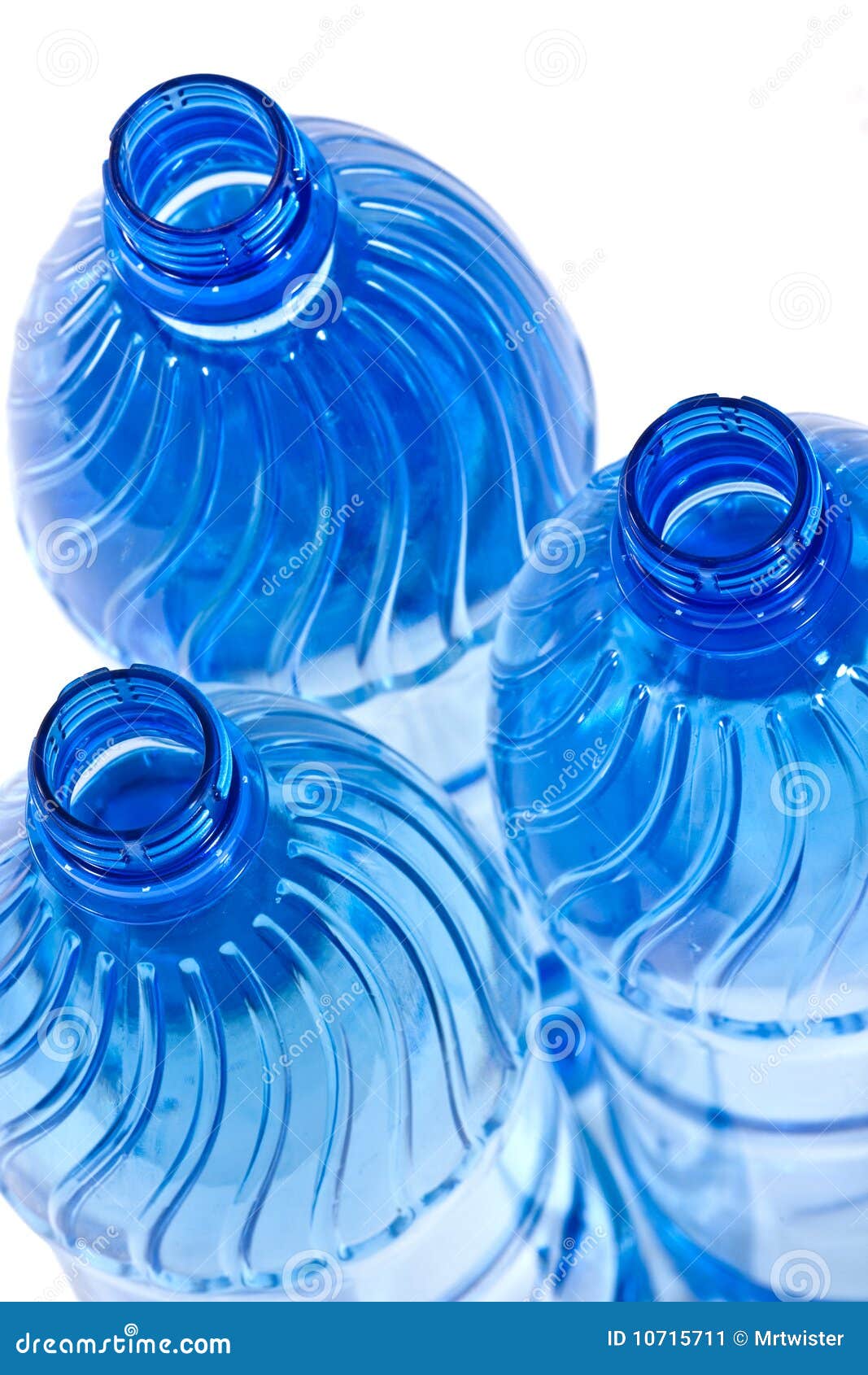 Blue Water Bottles stock image. Image of clean, container - 10715711