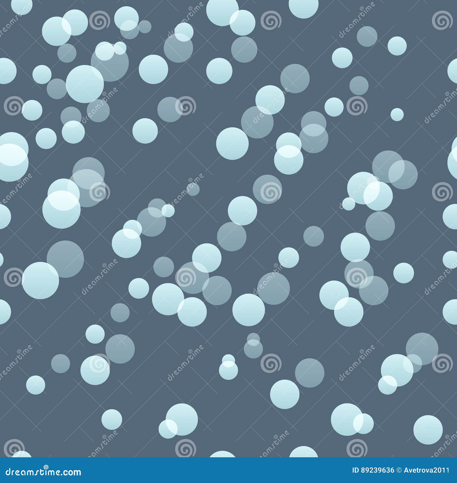 Blue Water Bubbles Seamless Background. Repeating Blue Bokeh Pattern ...