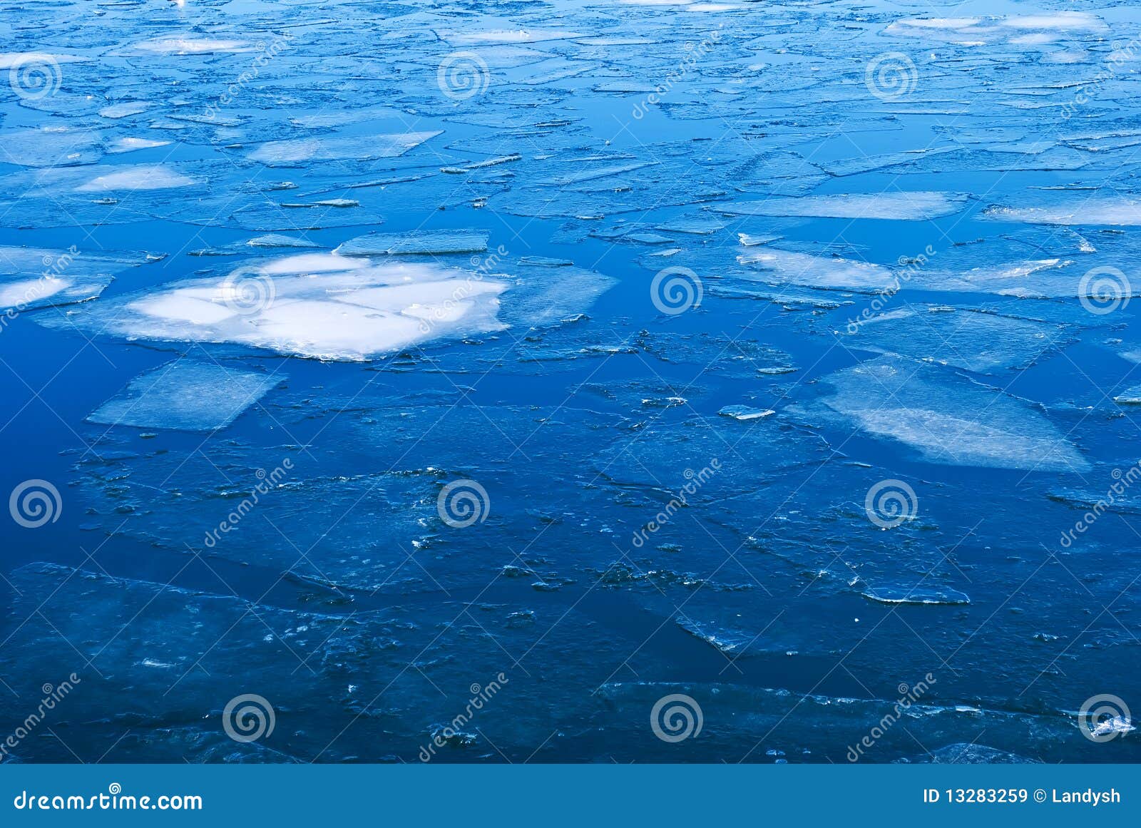 Blue Water Covered with Ice Stock Image - Image of lake, waters: 13283259