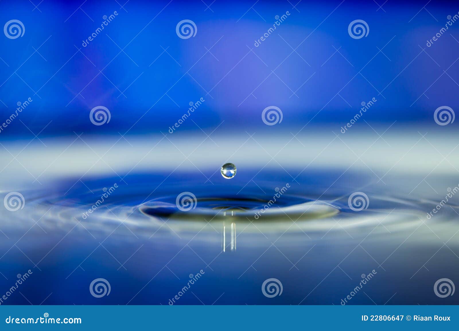 A Blue Water Drop stock image. Image of bath, duotone - 22806647