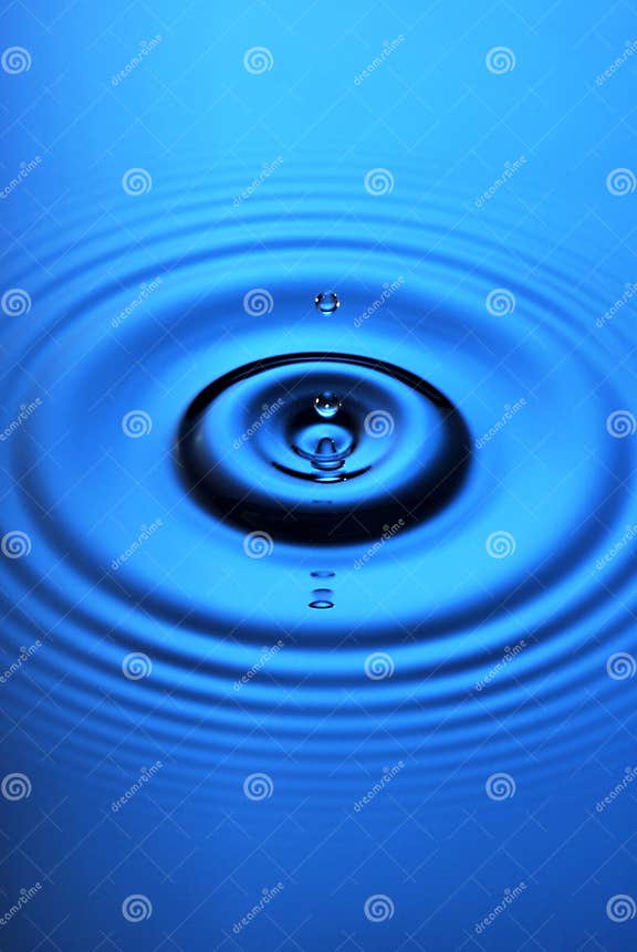 Blue Water Drop Ripple stock photo. Image of ocean, clear - 4294270