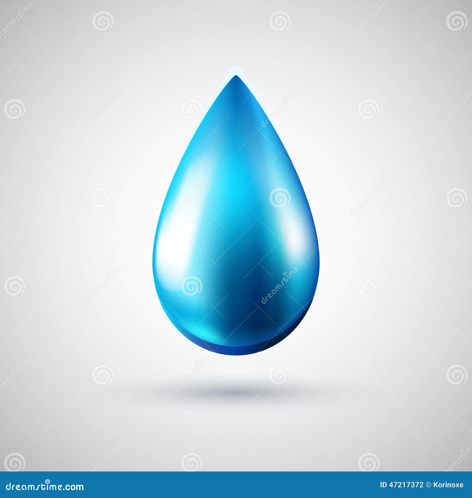 Blue water drop stock vector. Illustration of climate - 47217372