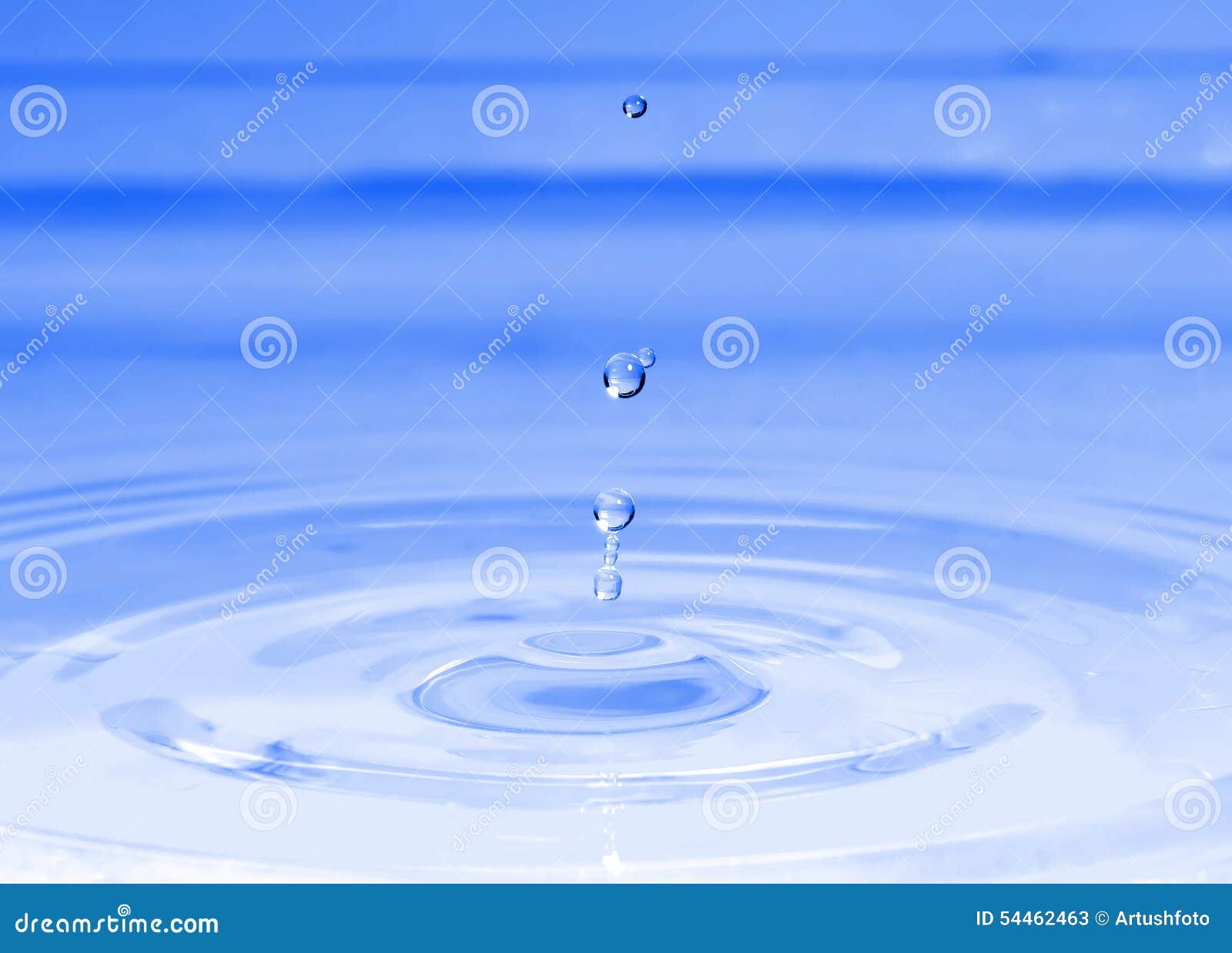 Blue water drop, splash stock image. Image of falling - 54462463