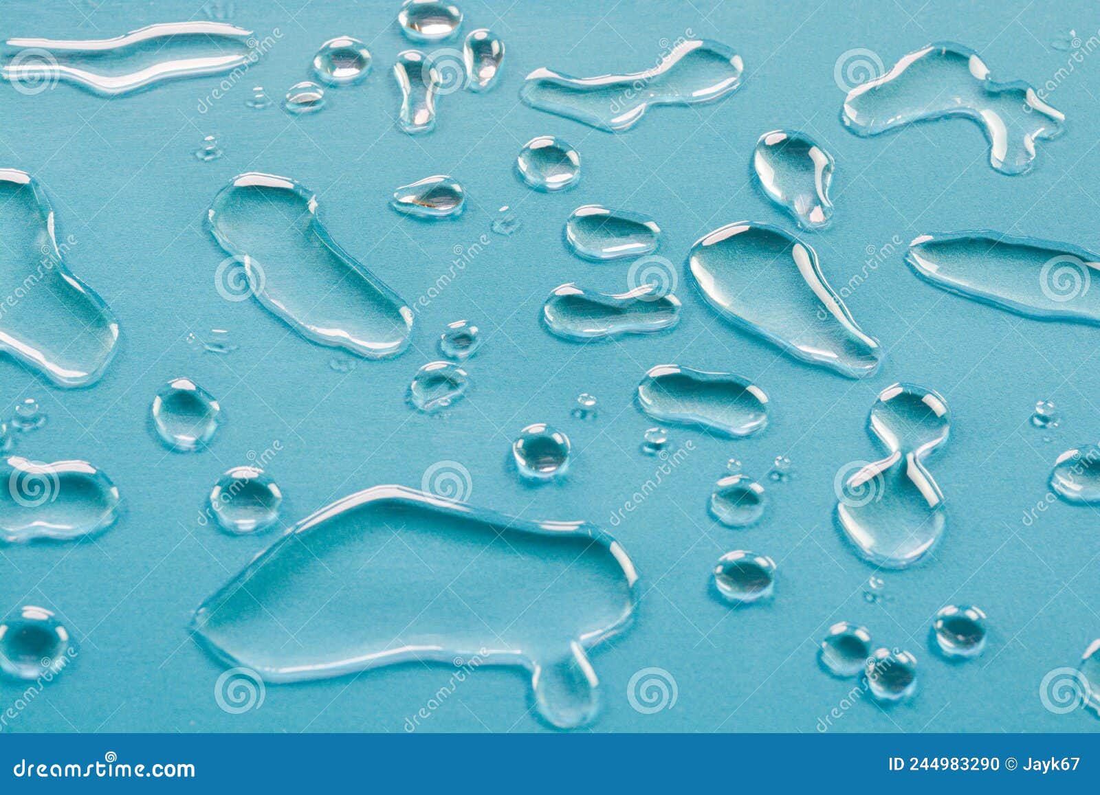 Blue Water Droplets Background Stock Photo - Image of texture, droplet ...