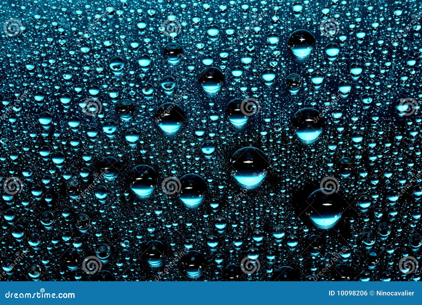 Blue water drops stock photo. Image of fresh, abstract - 10098206