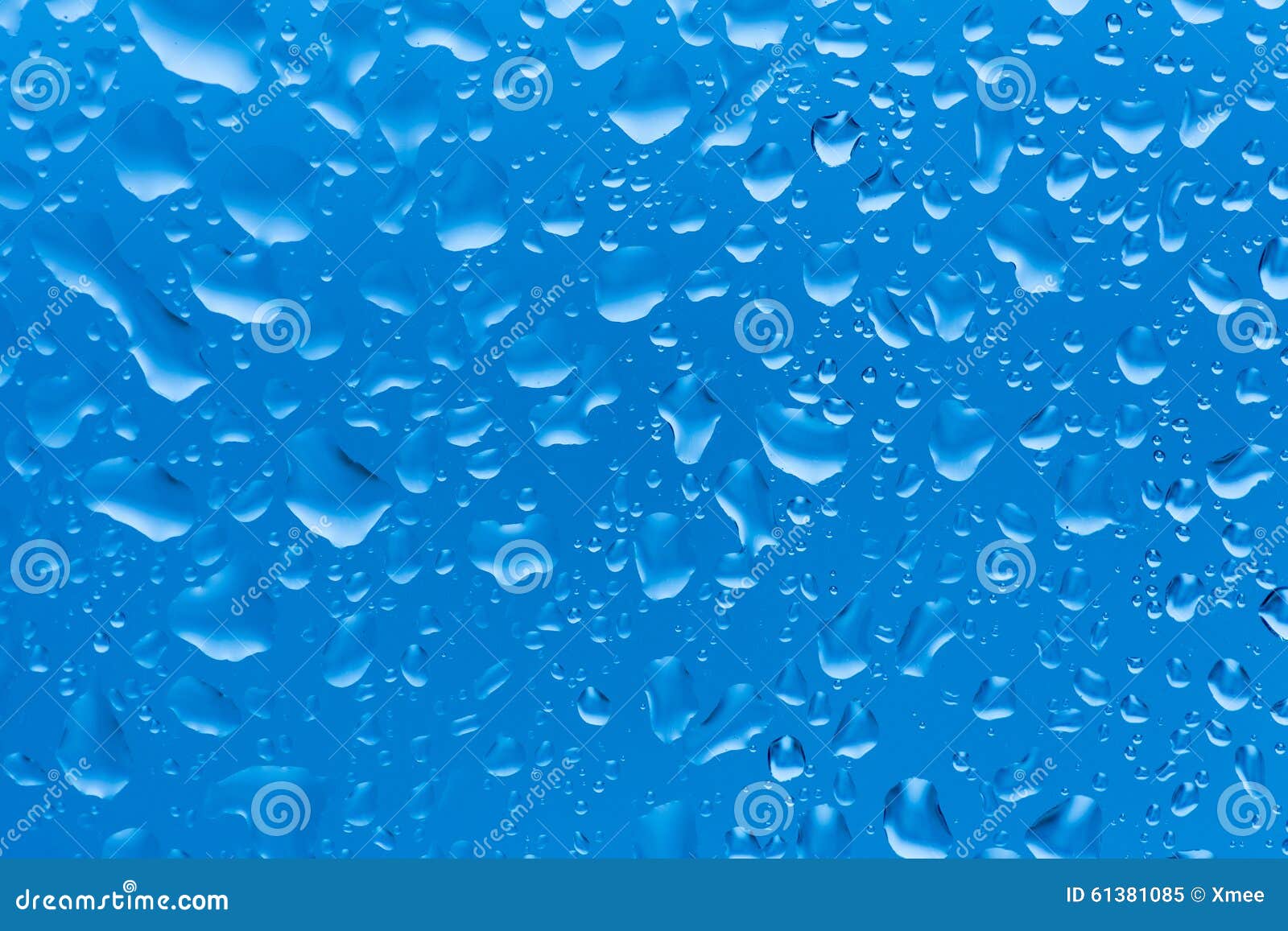 Blue Water Drops Background Stock Image - Image of pure, clean: 61381085