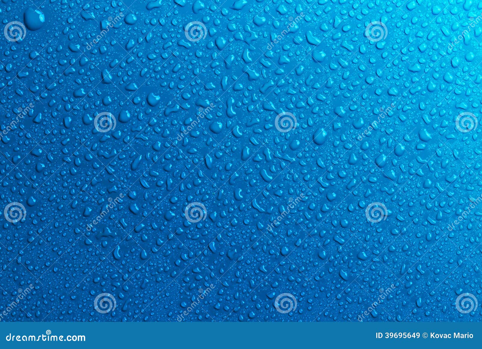 Blue Water Drops Background Stock Image - Image of abstract, relaxation ...