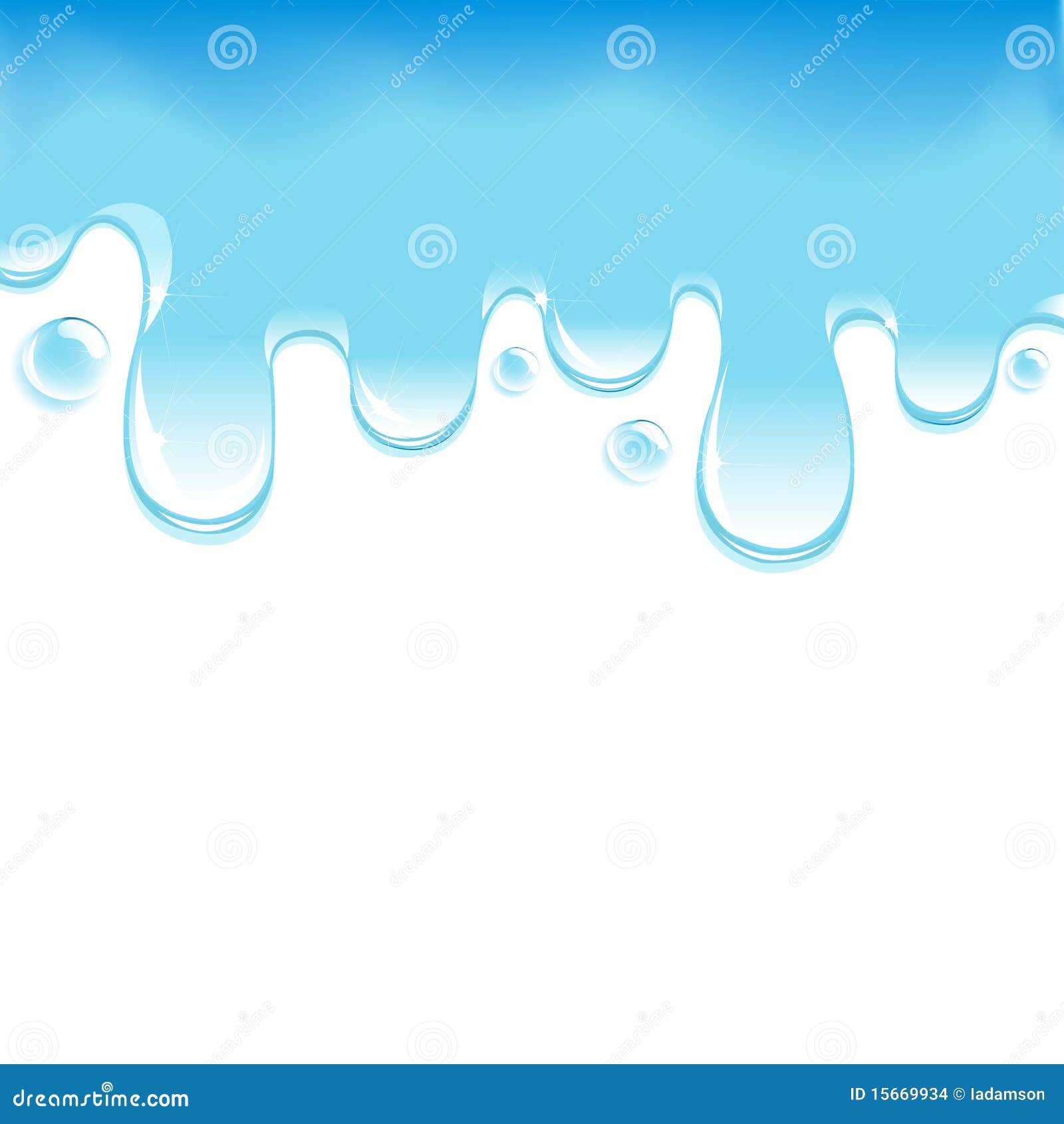 Blue Water Flow. Vector stock vector. Illustration of freshness - 15669934