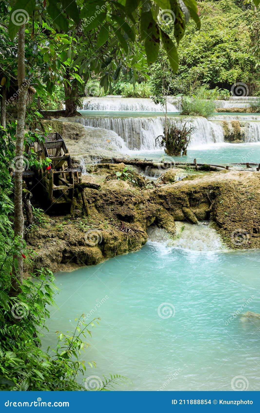 Blue water flow stock photo. Image of stream, rock, water - 211888854