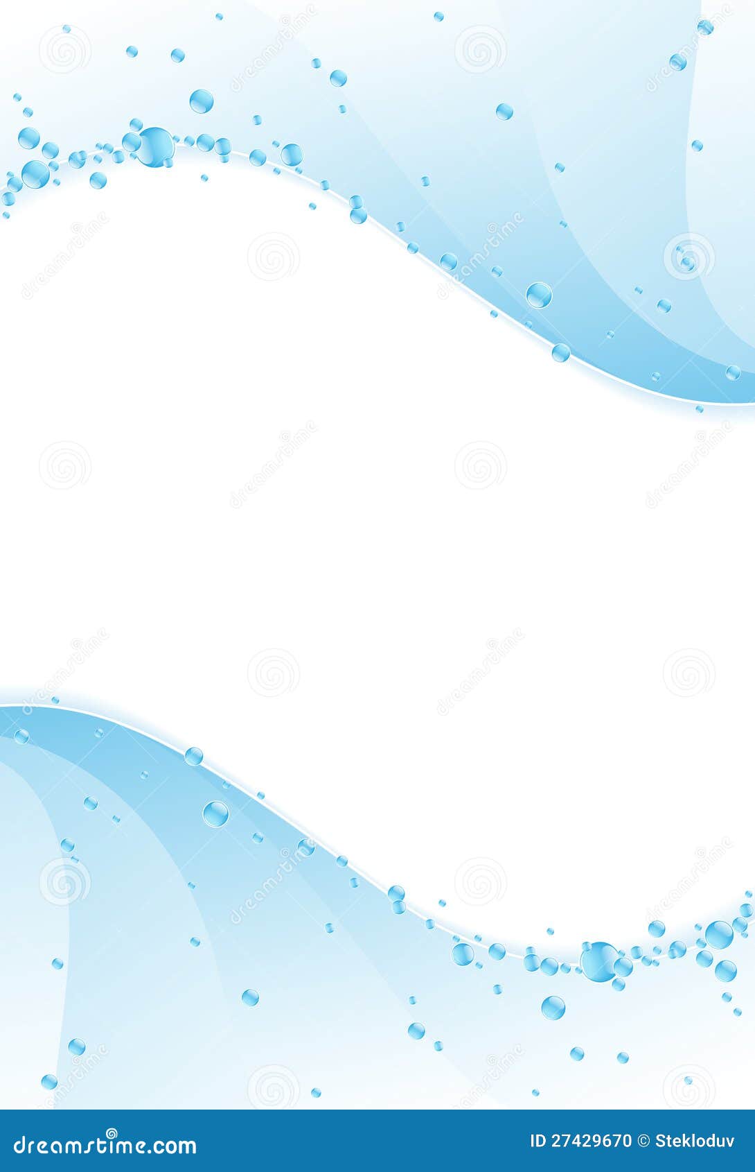 Blue water frame stock vector. Illustration of liquid - 27429670