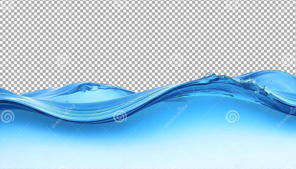 Blue Water with Gentle Rippling Waves Stock Illustration - Illustration ...