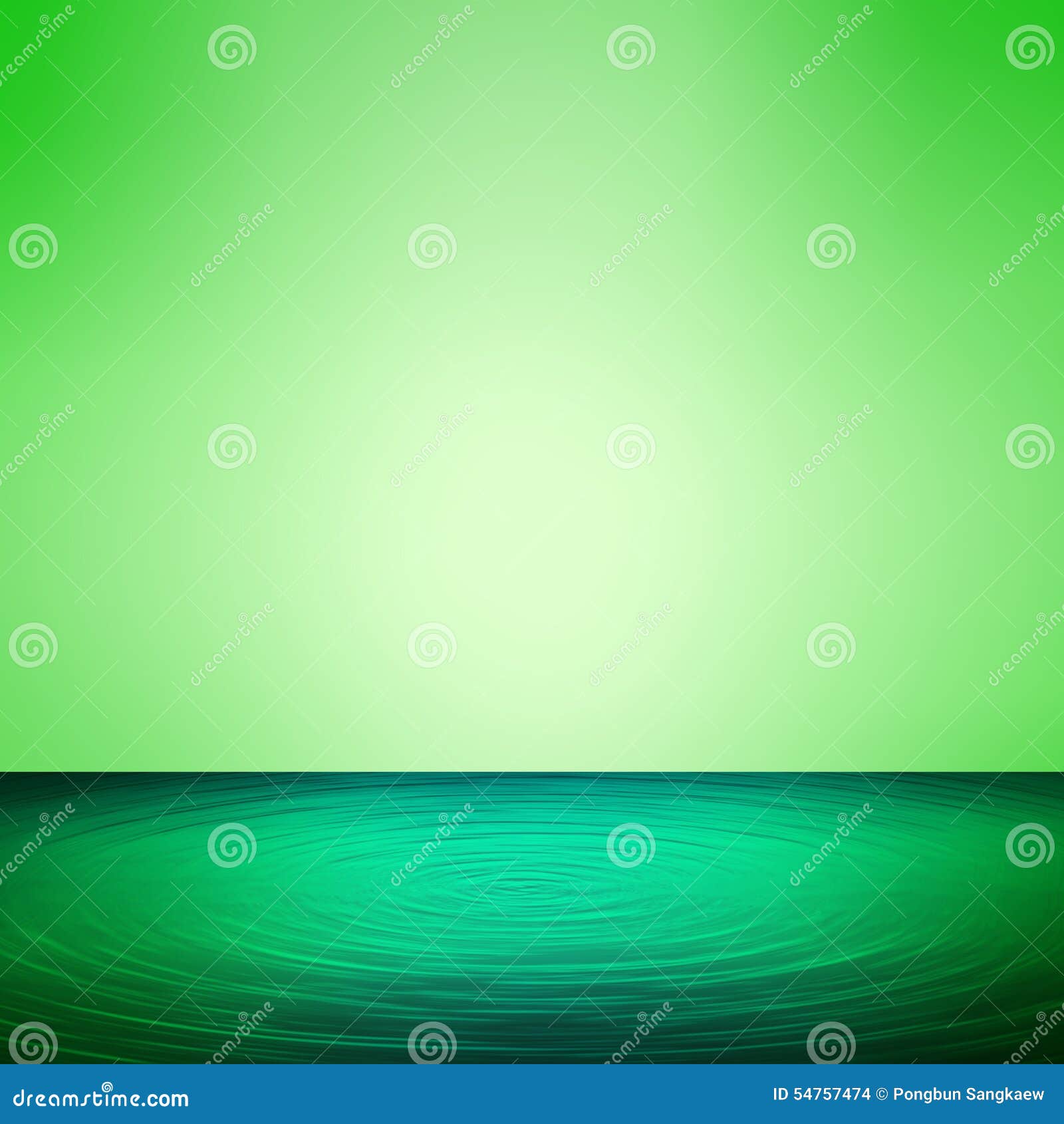 Blue Water and Green Background Illustration Stock Illustration ...