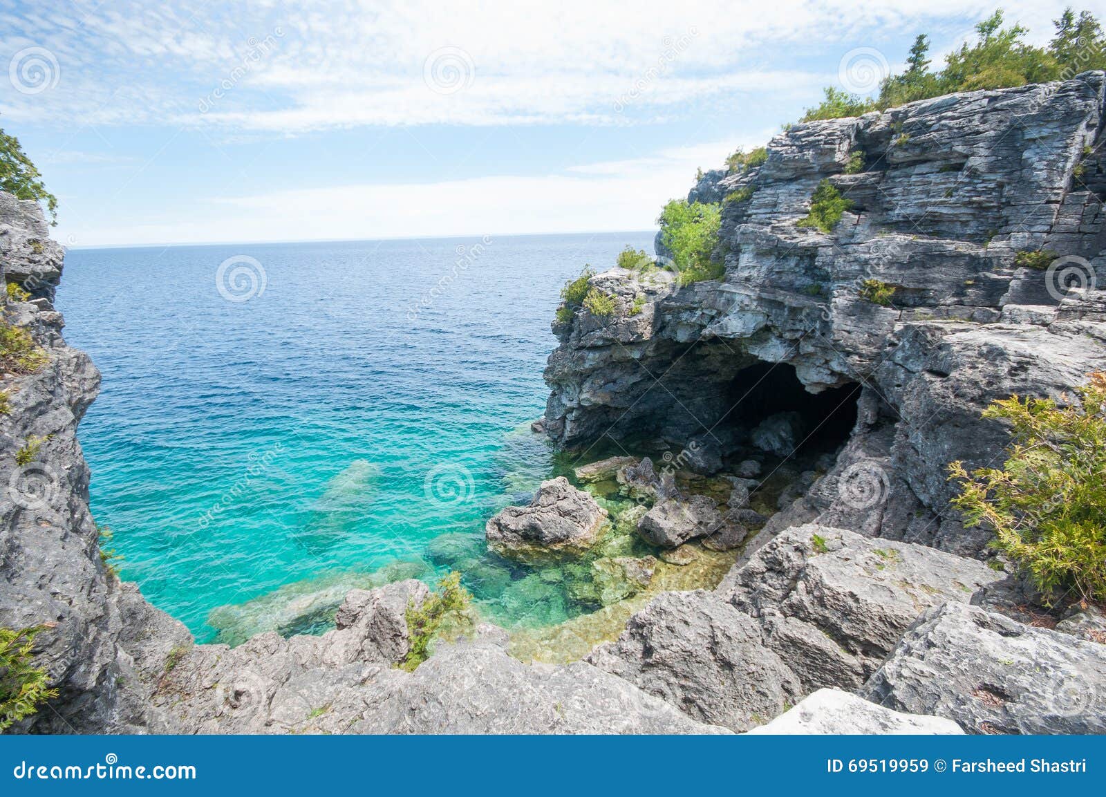 Blue Water Grotto stock image. Image of bruce, water - 69519959