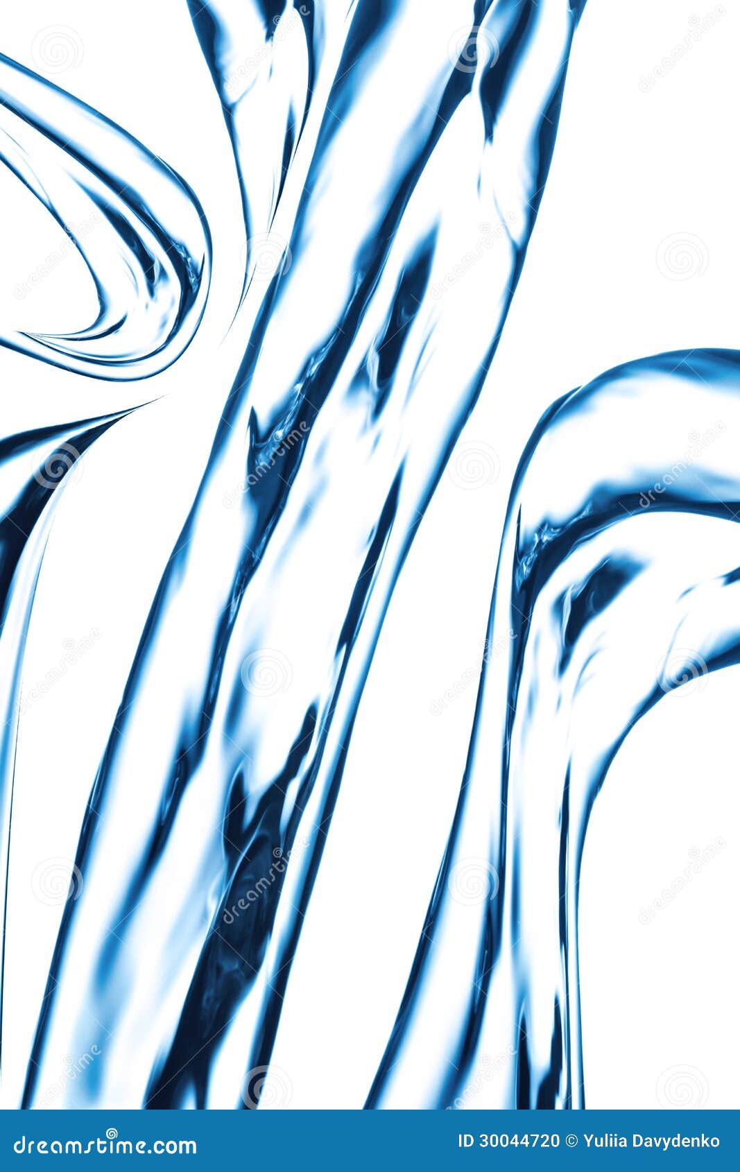 Blue water jet, splashing stock photo. Image of froth - 30044720